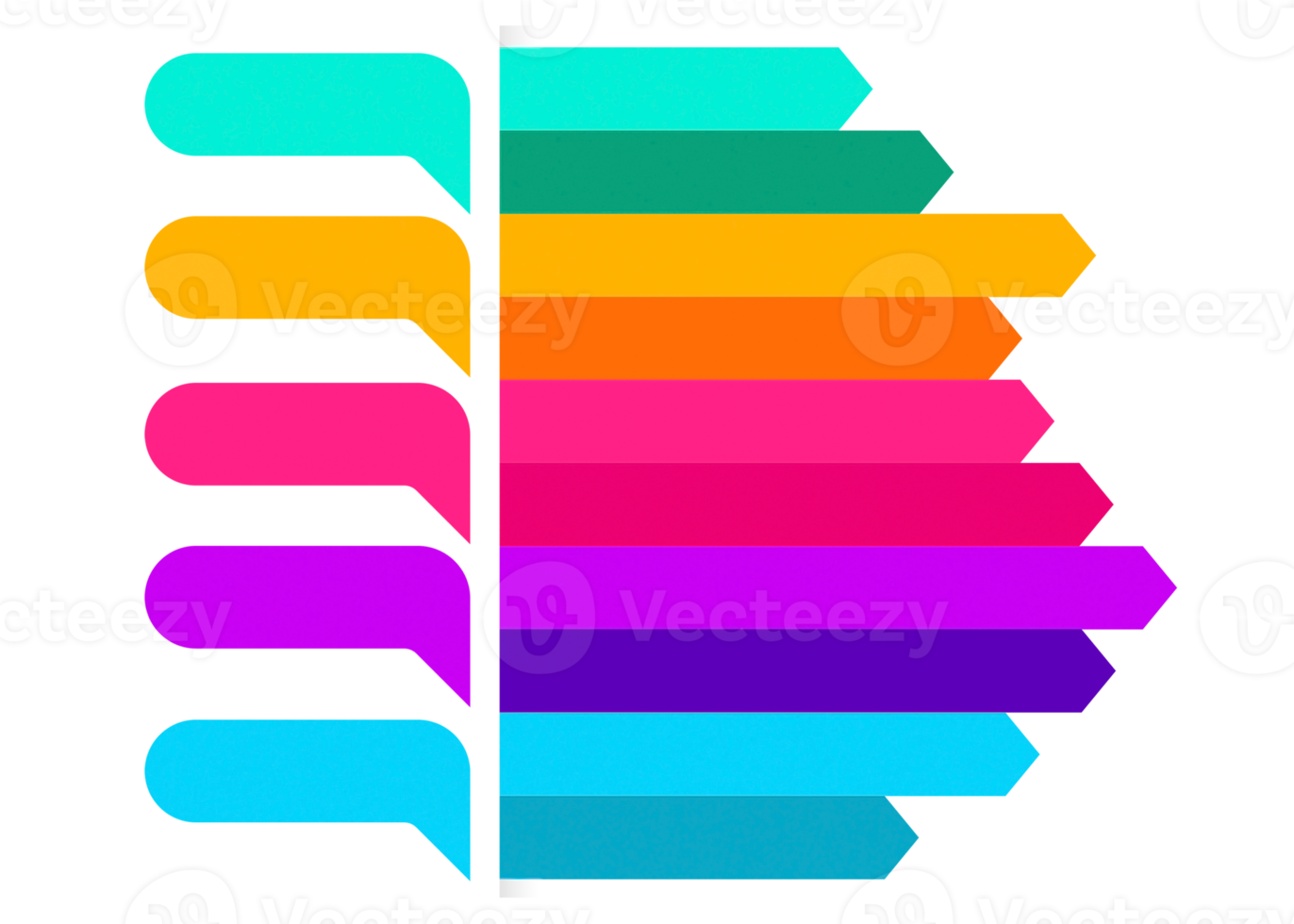Five steps colorful object for infographic template. 12375897 PNG Five steps colorful object for infographic template. 12375897 PNG