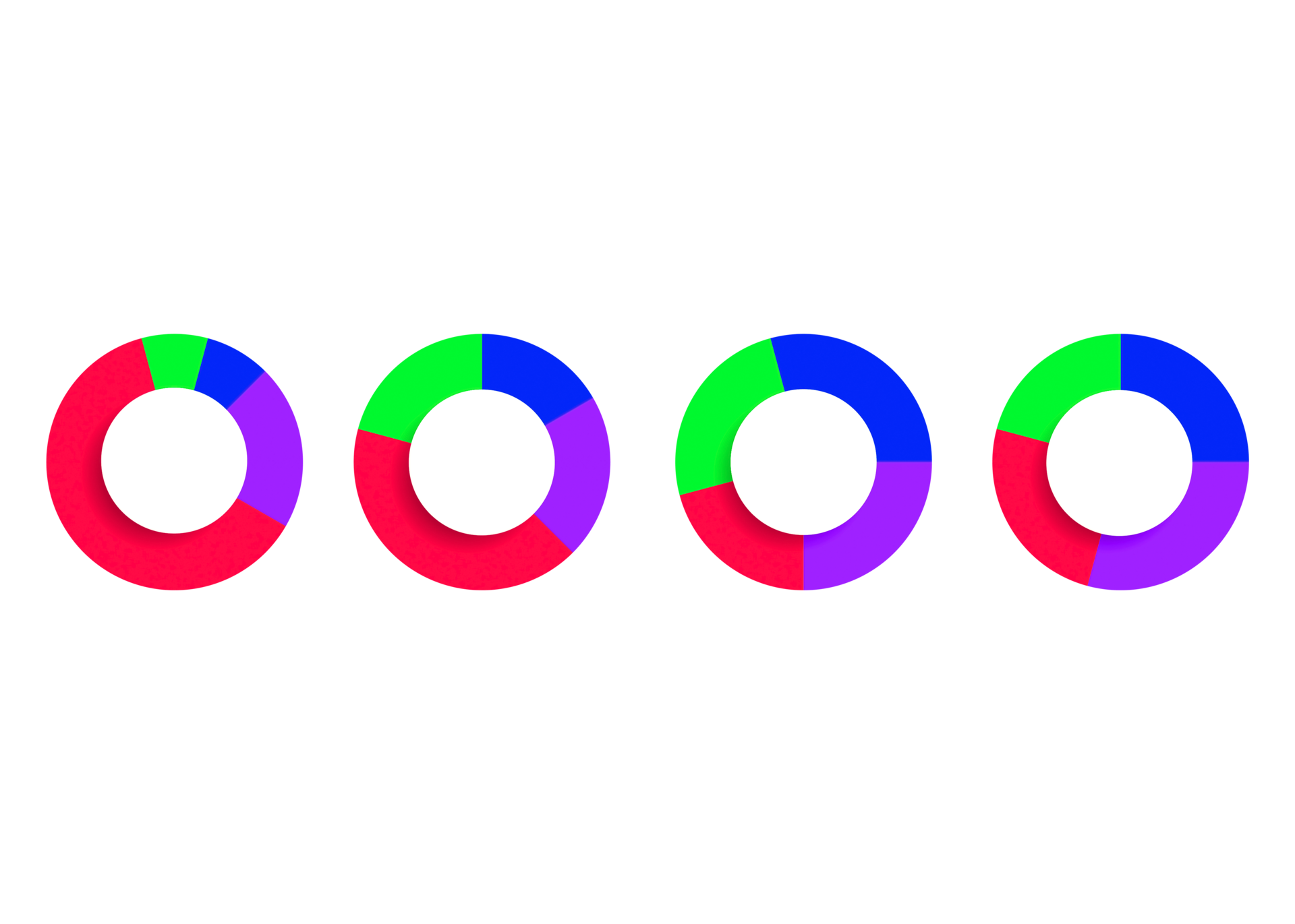 Four Steps Colorful Circle Object For Infographic Template 12375906 Png