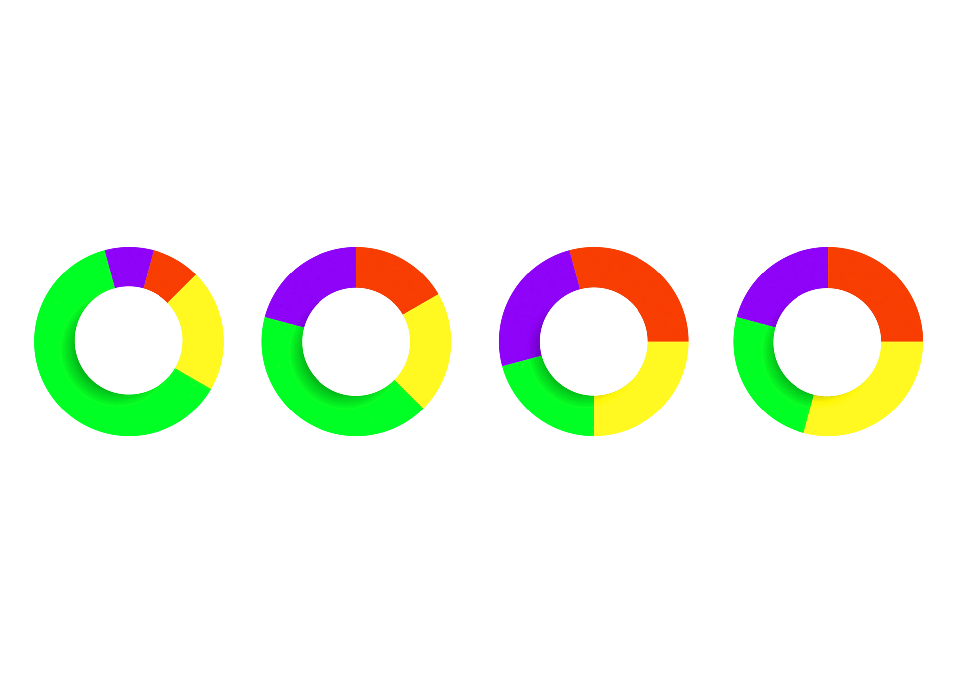 Four Steps Colorful Circle Object For Infographic Template 12375907 Png