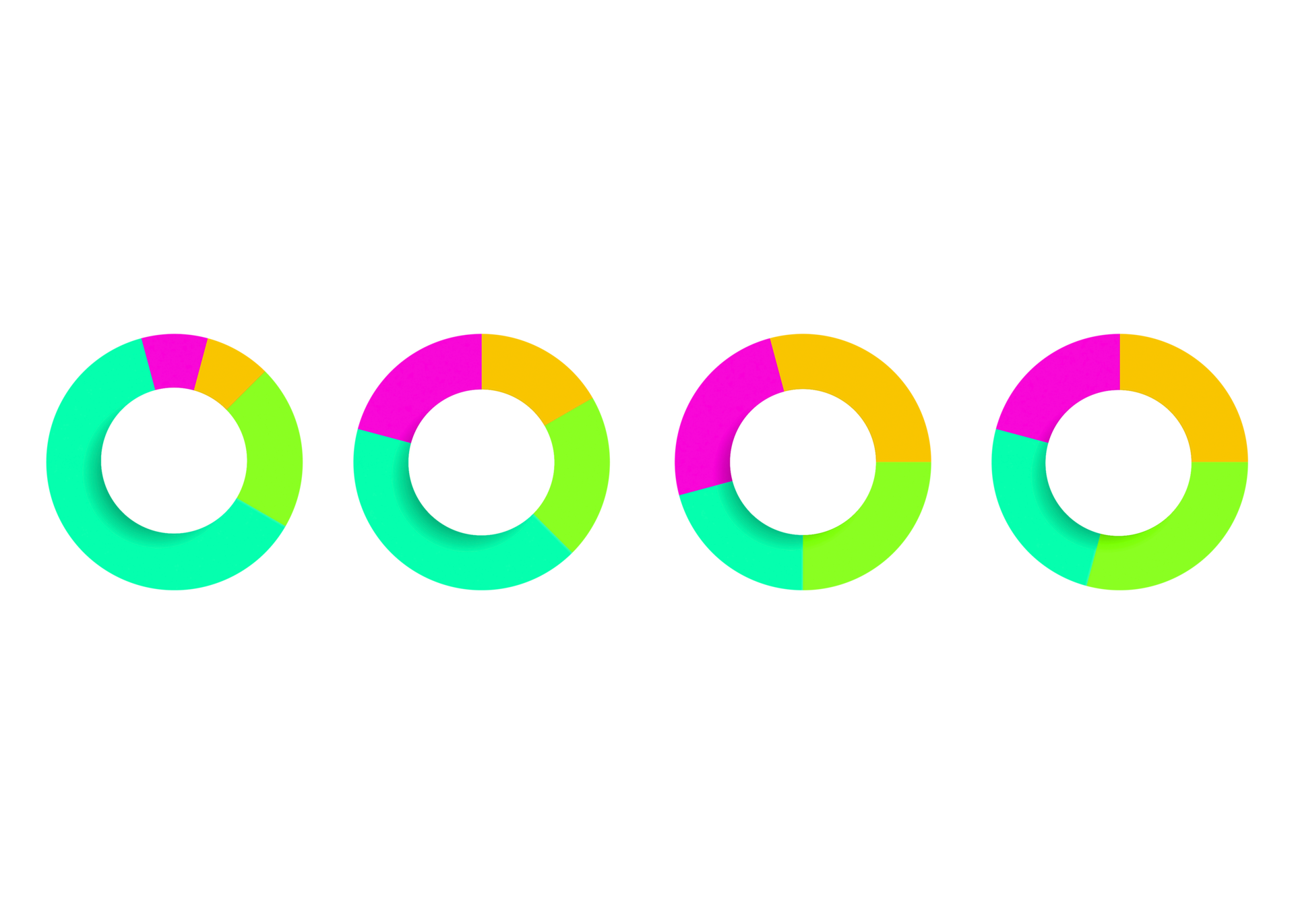 Four Steps Colorful Circle Object For Infographic Template 12375910 Png