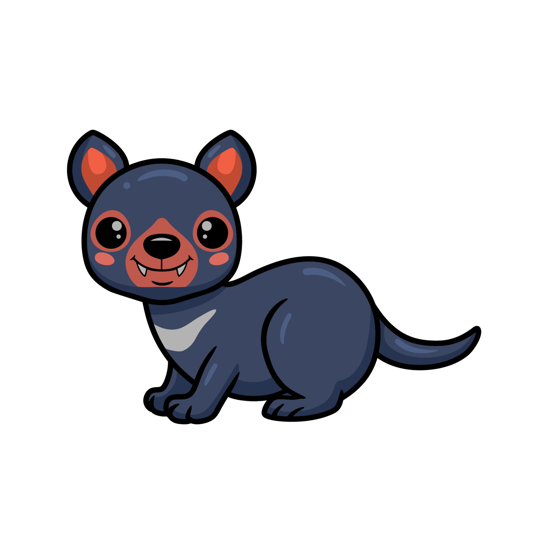 Cute Little Tasmanian Devil Cartoon 12378329 Vector Art At Vecteezy