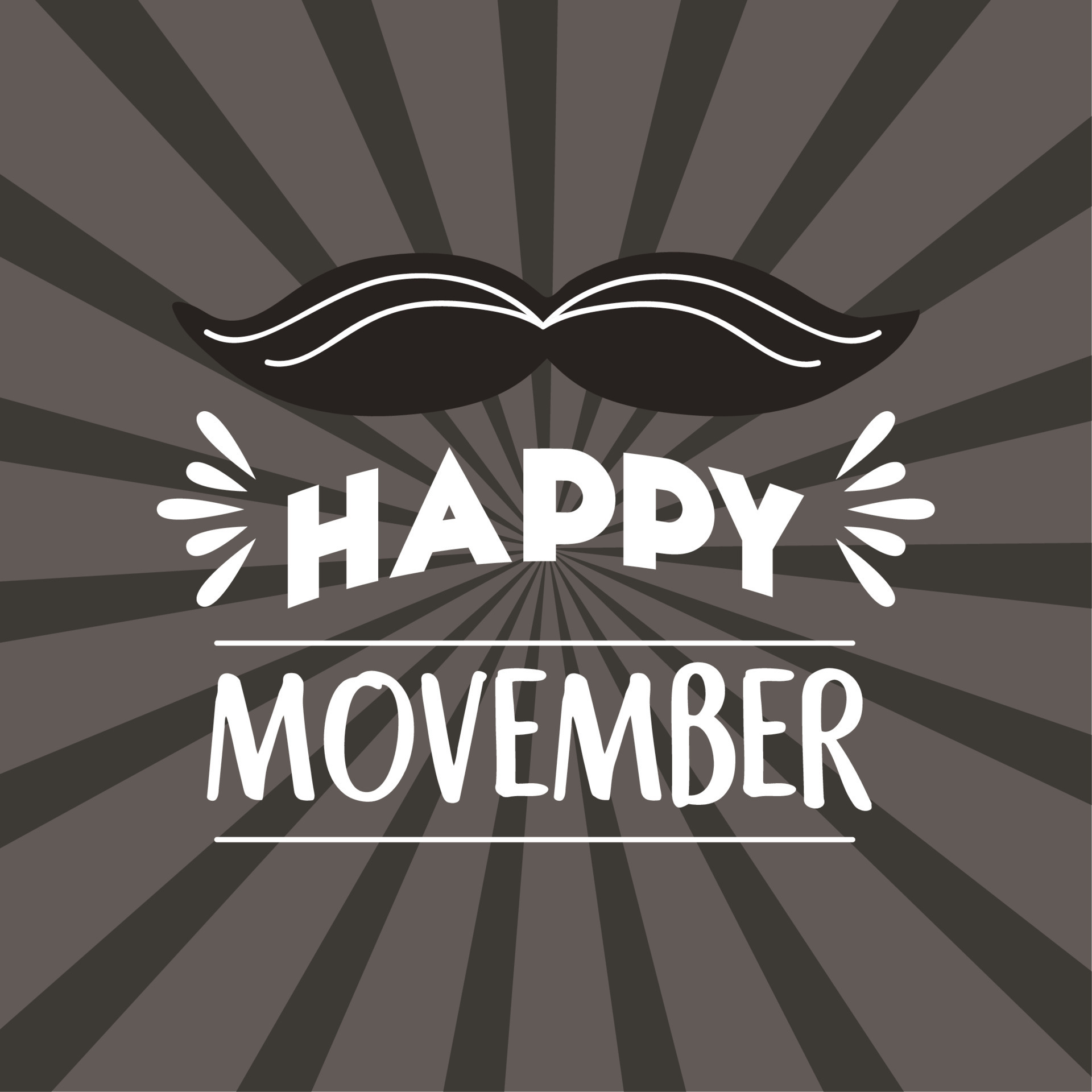 happy movember poster 12378690 Vector Art at Vecteezy