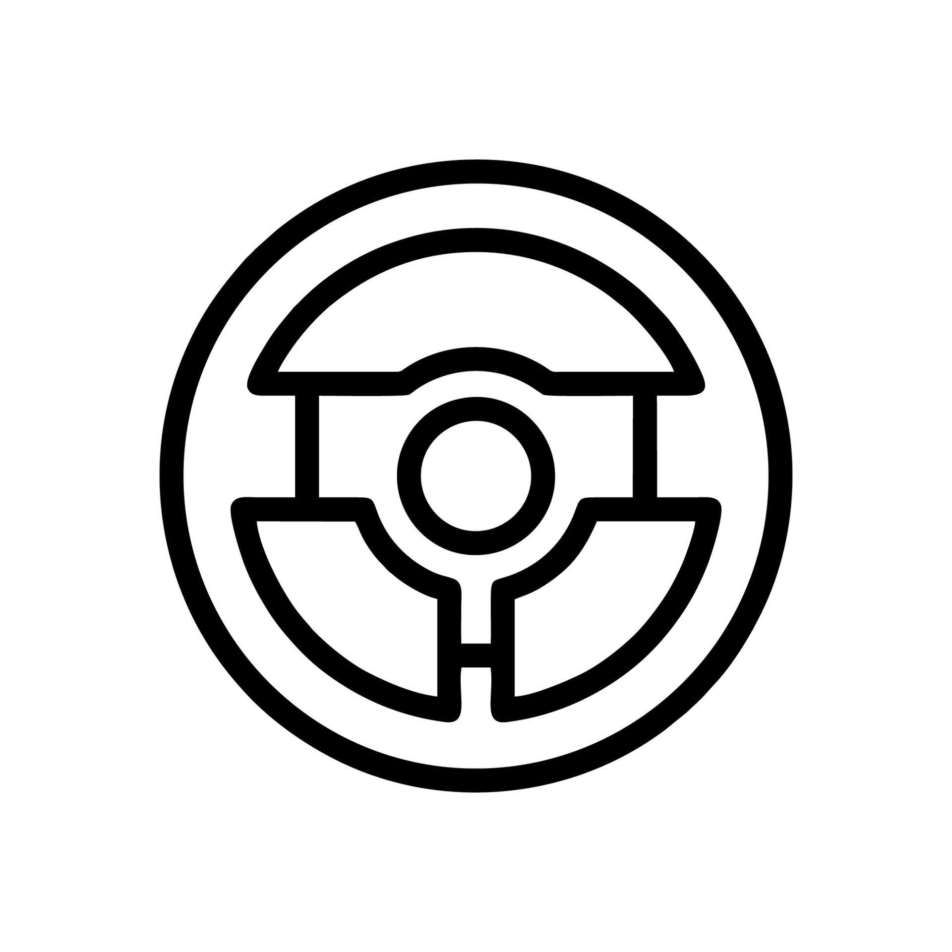 Steering wheel icon vector design templates 12383791 Vector Art at Vecteezy