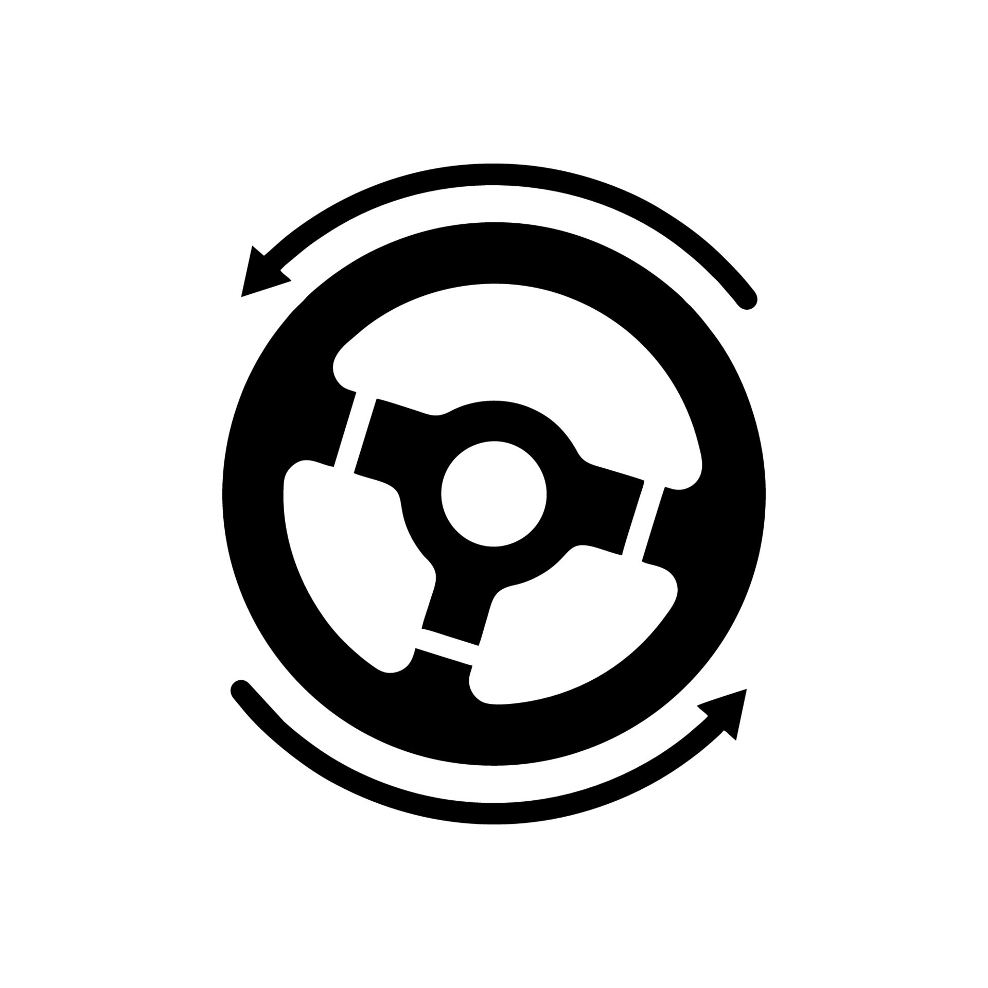 Steering wheel icon vector design templates 12384098 Vector Art at Vecteezy