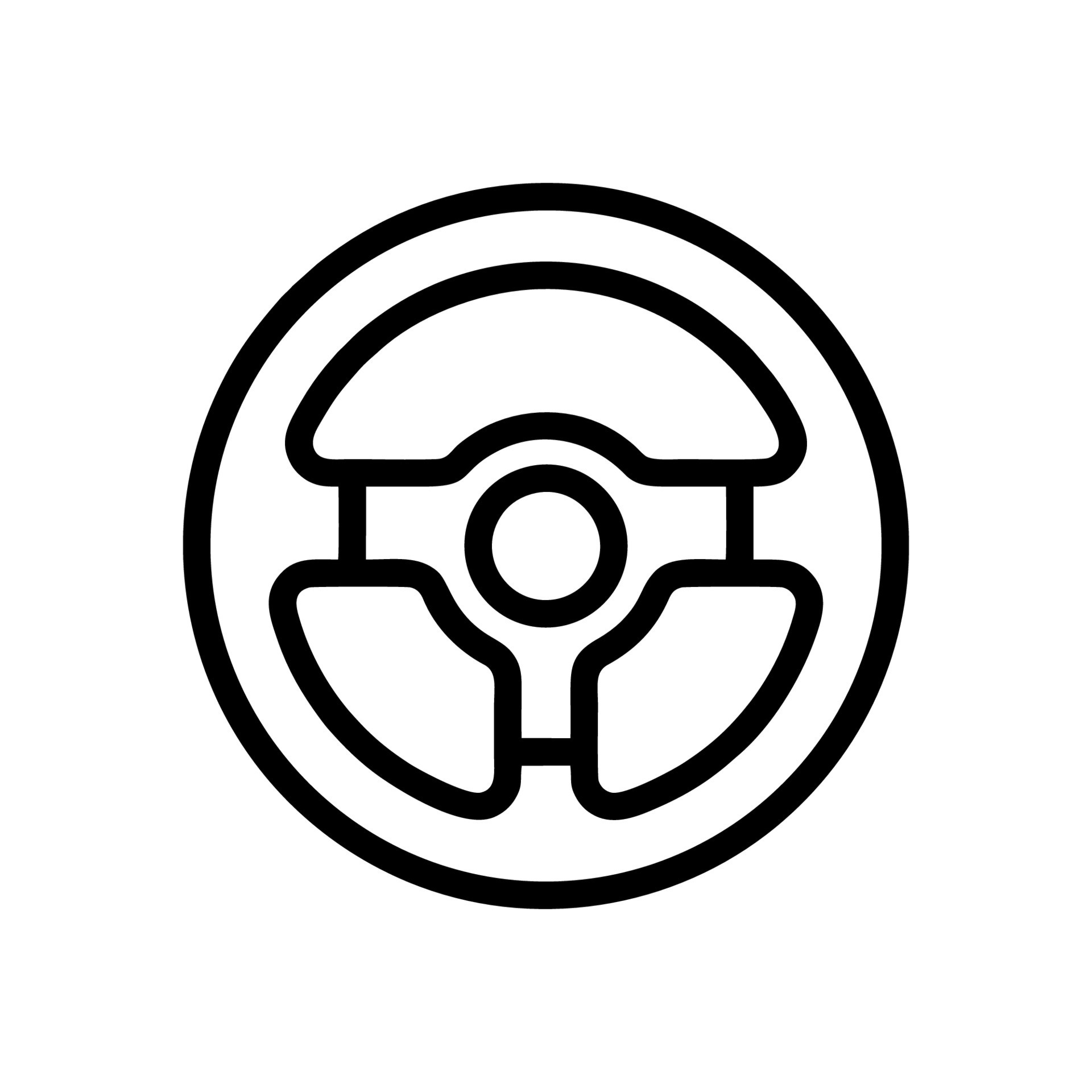 Steering wheel icon vector design templates 12384101 Vector Art at Vecteezy