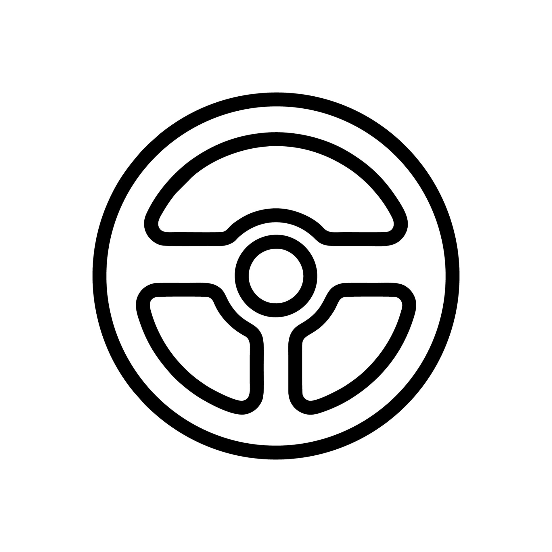 Steering wheel icon vector design templates 12384151 Vector Art at Vecteezy