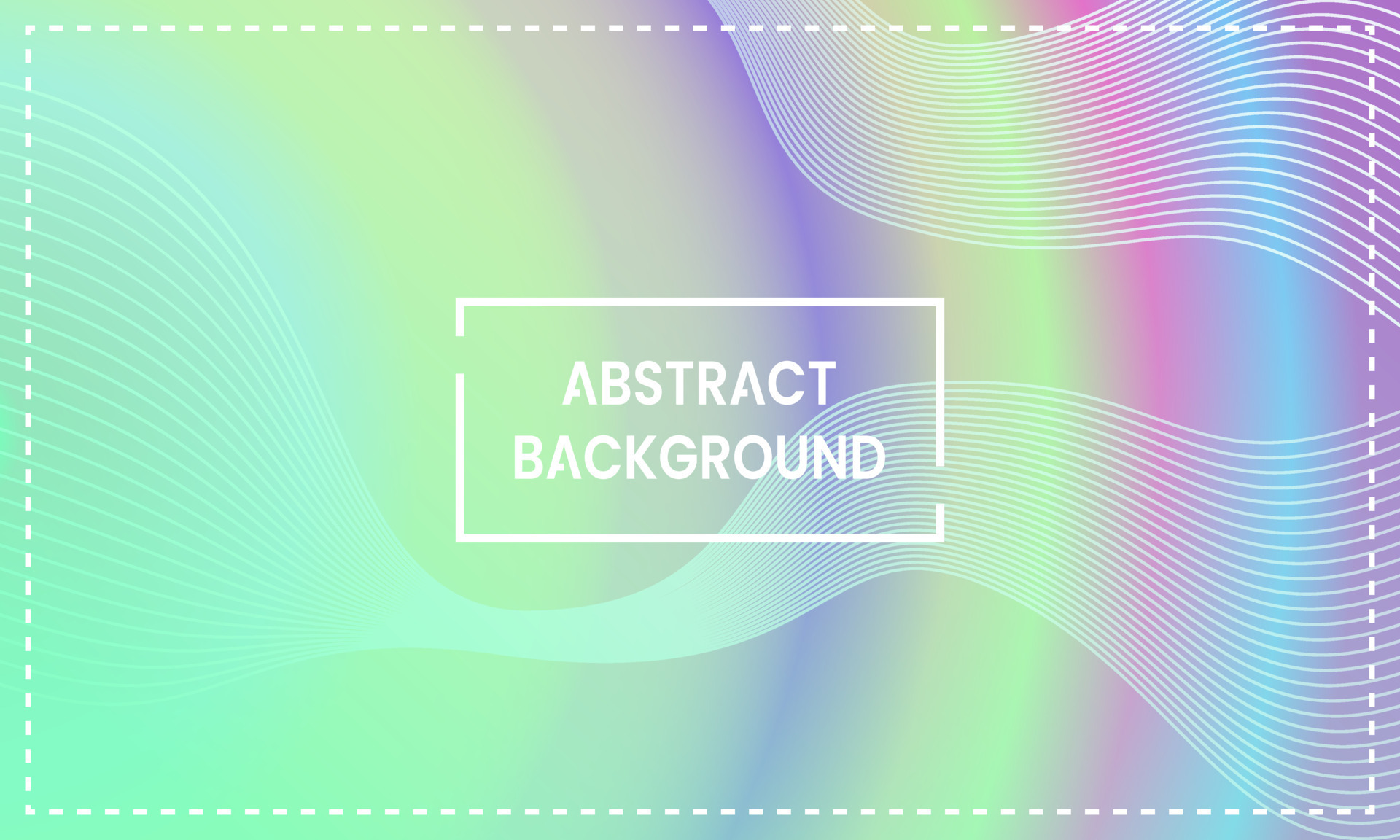 Shining Radial Gradient With Line Pattern And Frame Abstract Modern And Colorful Style White