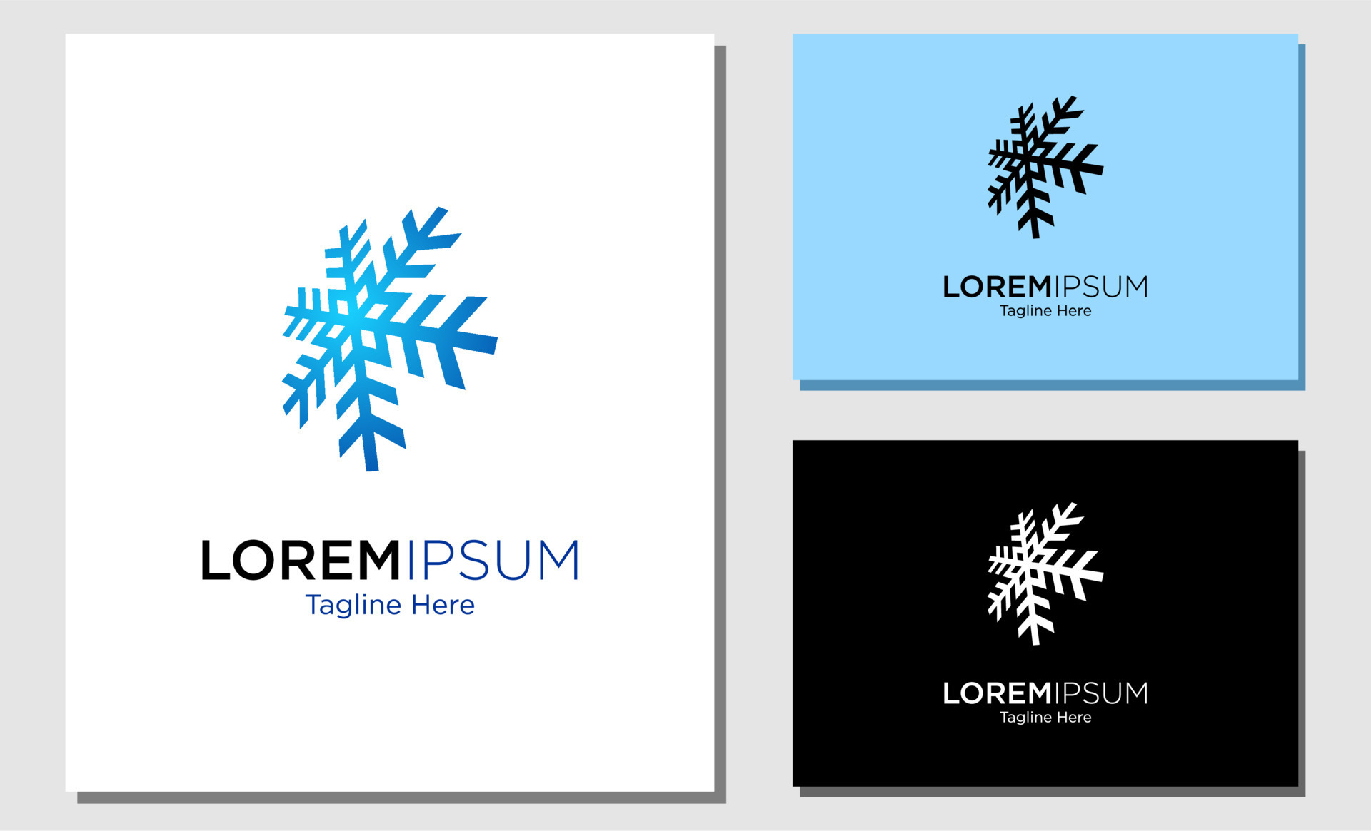 Snowflake logo design symbol. For your business logos, Vector illustration 12388125 Vector Art ...