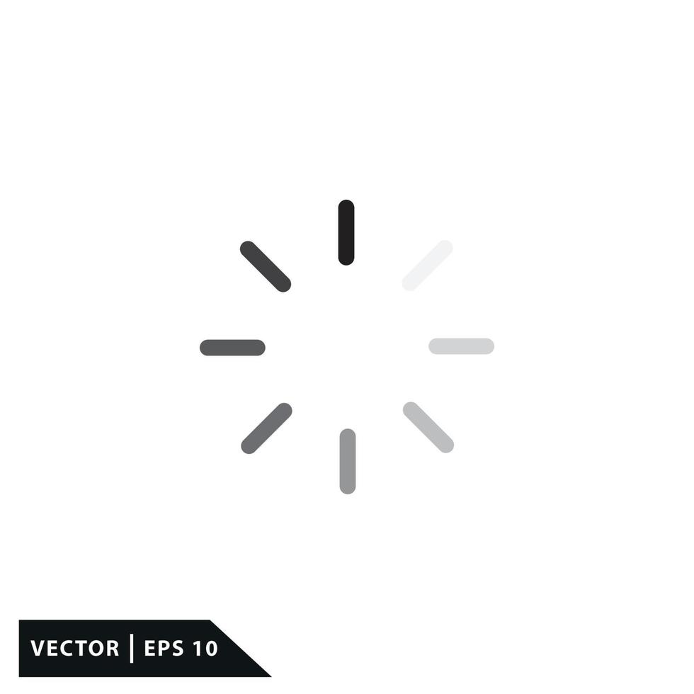 Loading icon sign vector logo template 12389662 Vector Art at Vecteezy