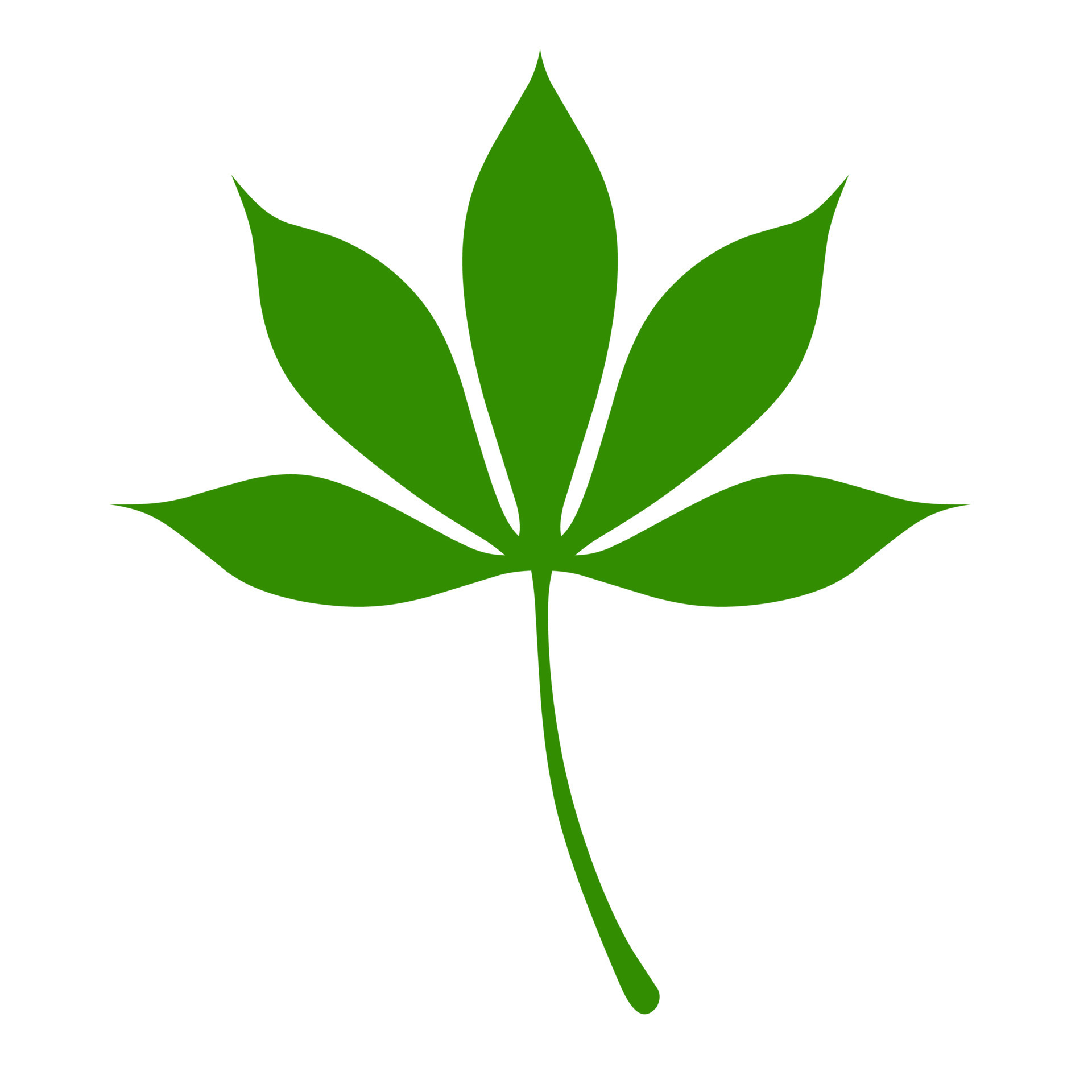 Vector Illustration Of Green Cassava Leaves Logo Icon Design Template Isolated On A White