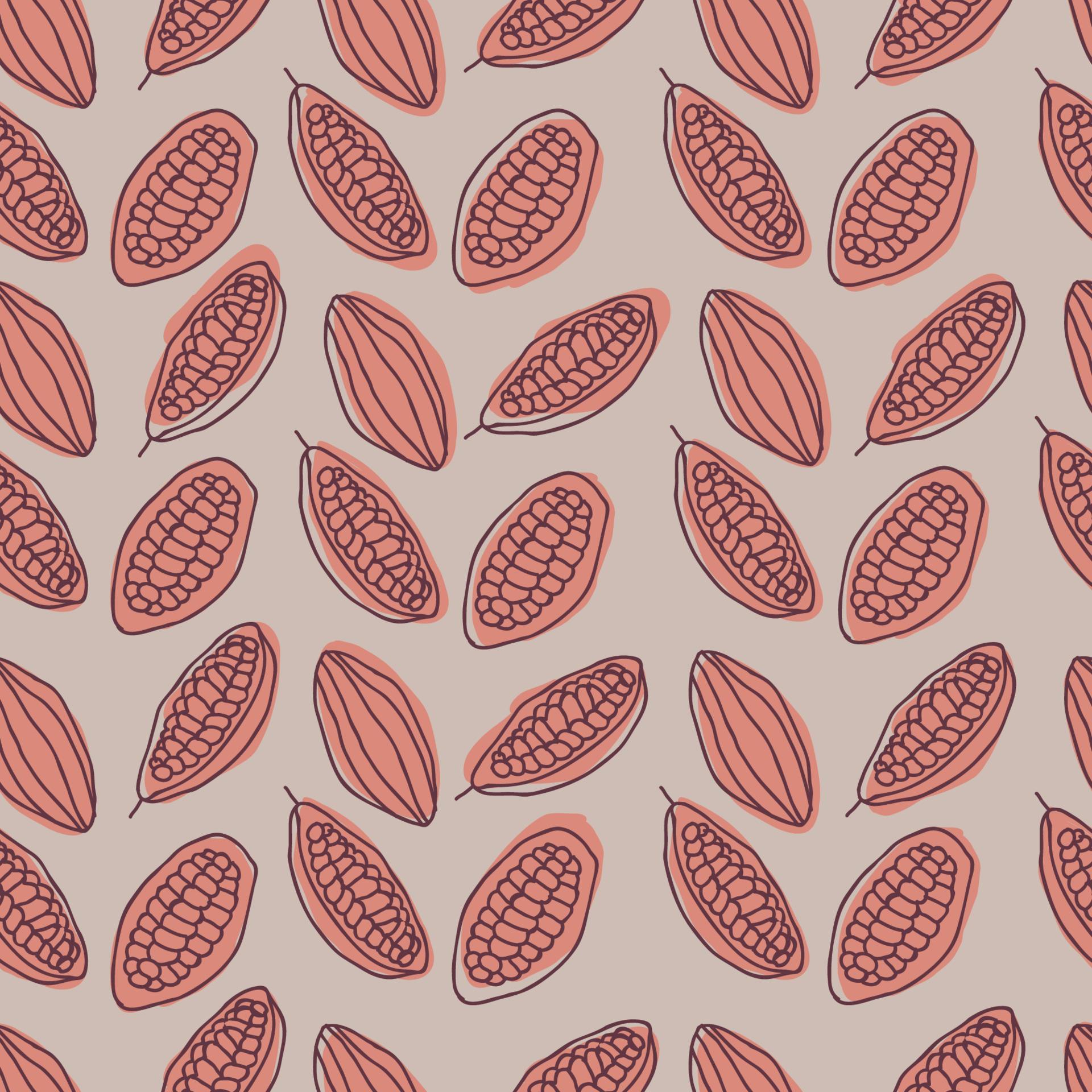 Seamles Cocoa Pattern 12393041 Vector Art at Vecteezy