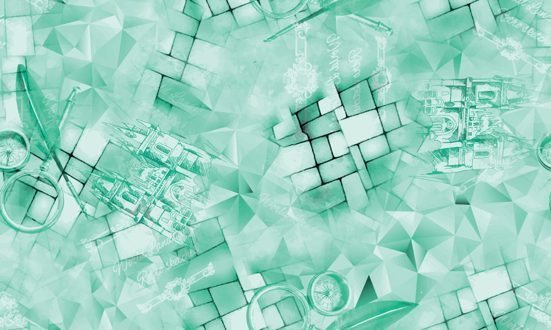 Digital effect pattern art Print. 12394600 Vector Art at Vecteezy