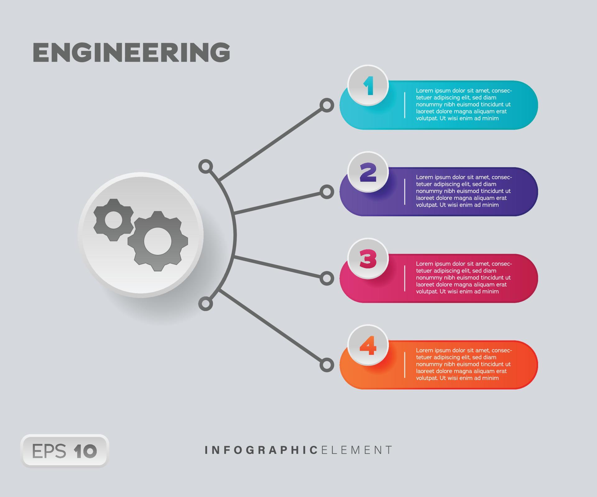 Engineering Infographic Element 12395911 Vector Art at Vecteezy