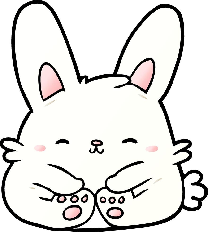 Cute Cartoon Bunny Rabbit 12398390 Vector Art At Vecteezy