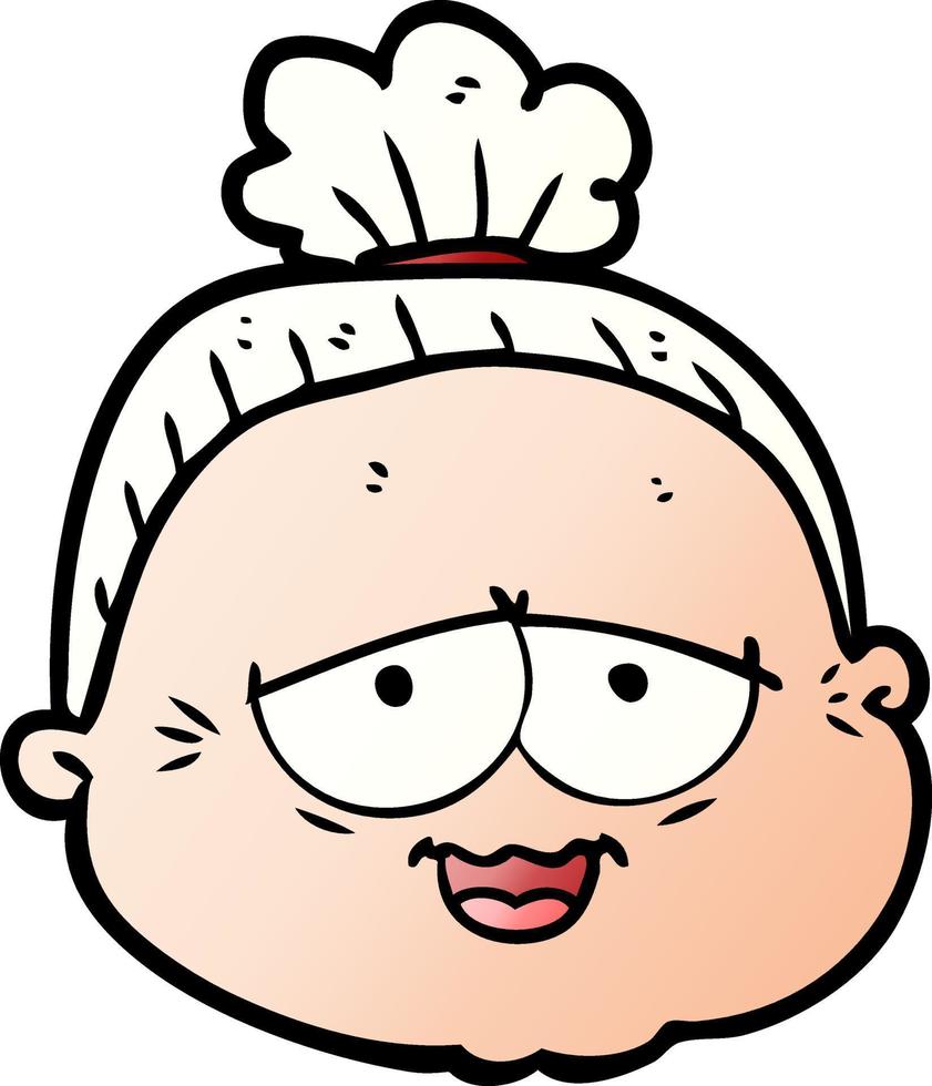 Cartoon Old Lady 12398530 Vector Art At Vecteezy