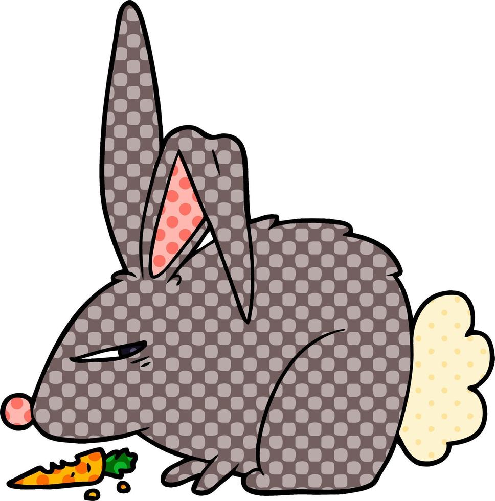 Cartoon Annoyed Rabbit 12402284 Vector Art At Vecteezy