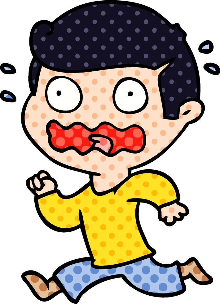 Cartoon Man Totally Stressed Out 12402663 Vector Art At Vecteezy
