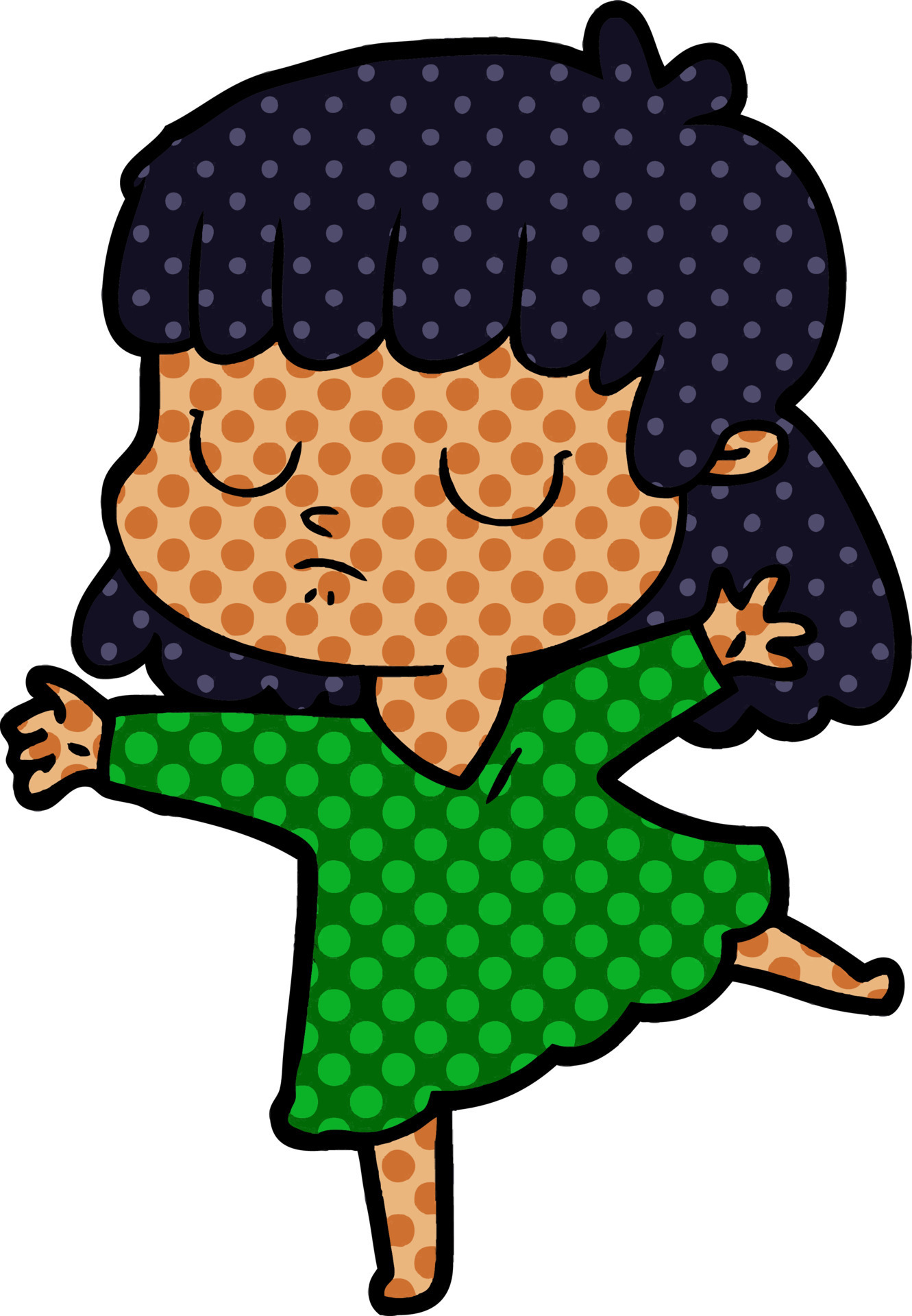 cartoon indifferent woman 12402863 Vector Art at Vecteezy