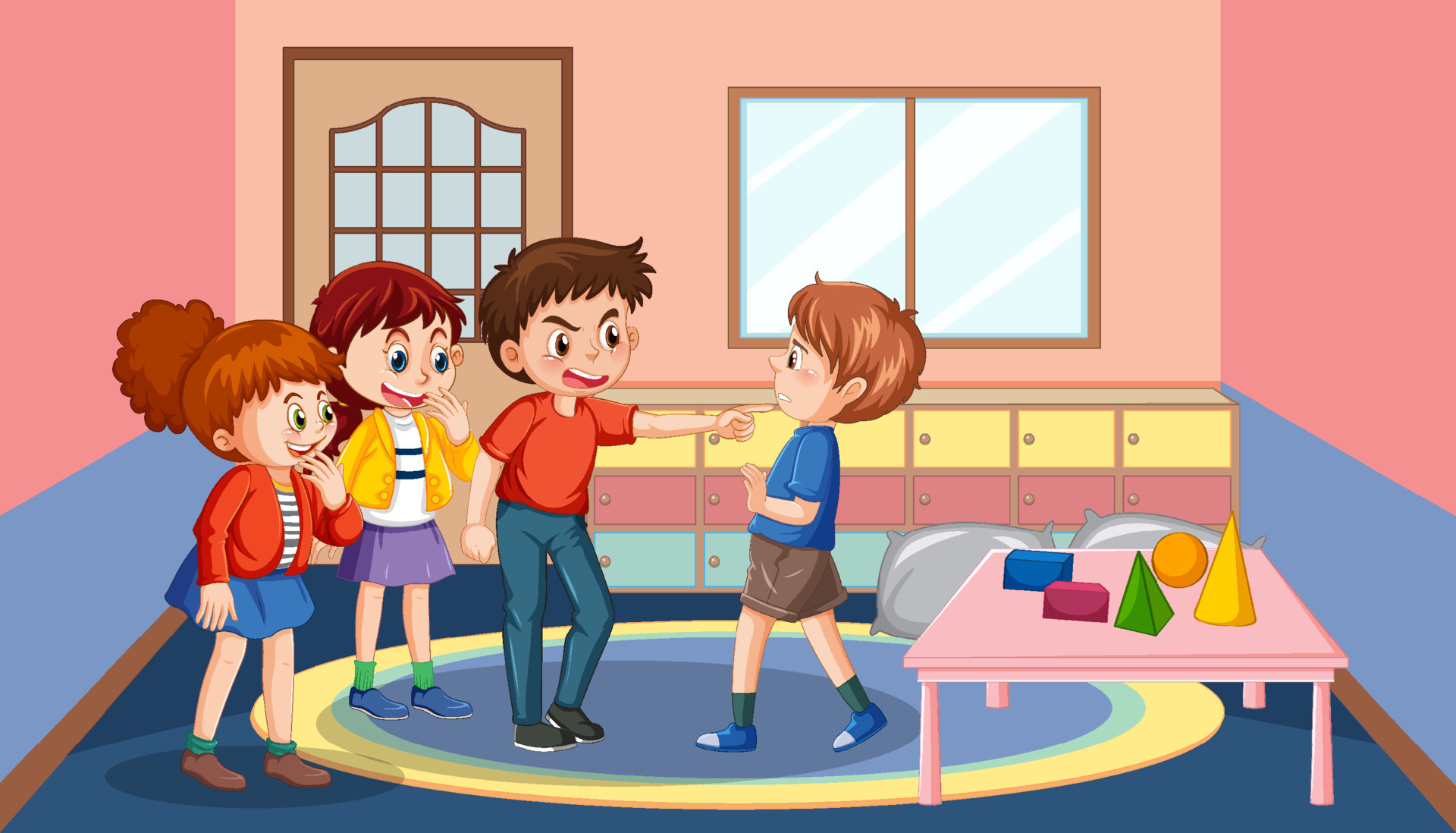 School bullying with student cartoon characters 12404254 Vector Art at ... School bullying with student cartoon characters 12404254 Vector Art at ...