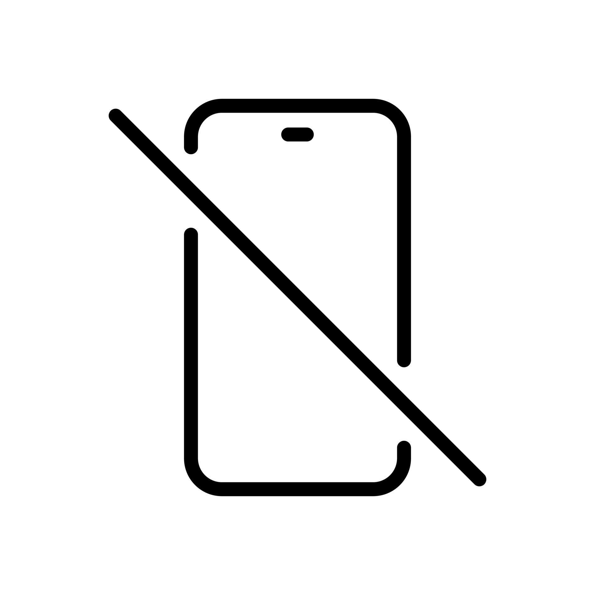 No Mobile Phone Icon Vector In Line Style Cellphone Prohibited Off
