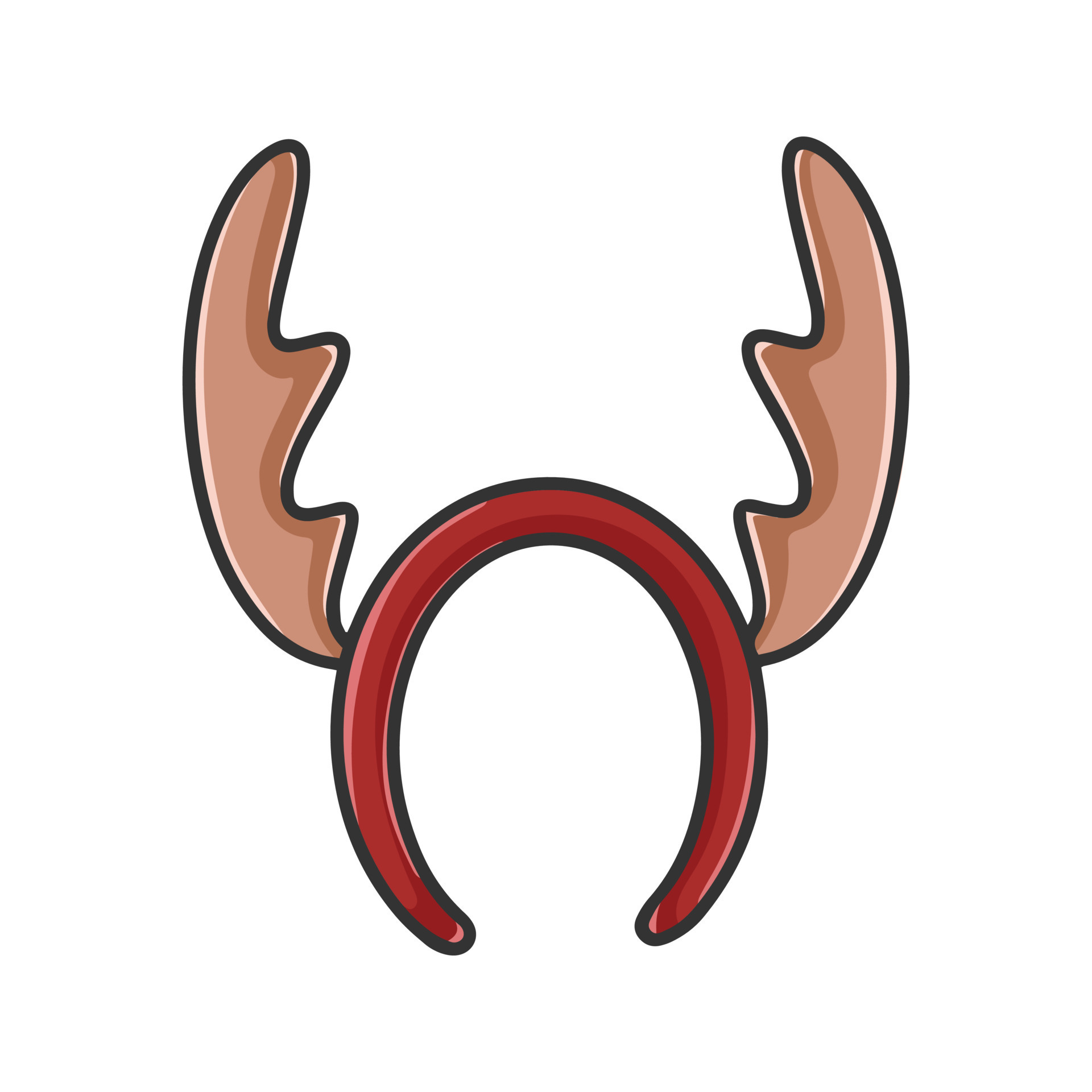 Reindeer Antlers Cartoon