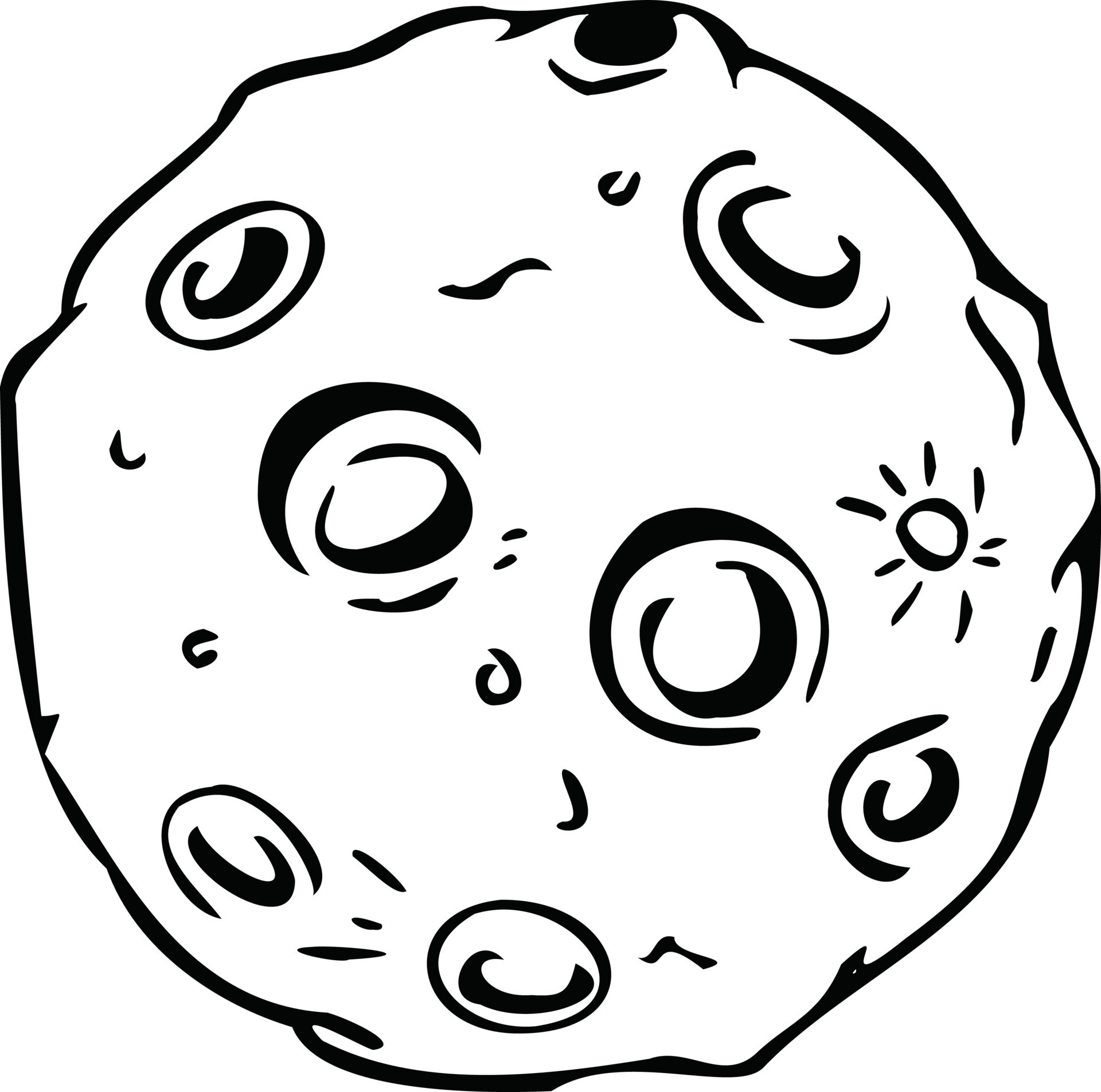 Black and white illustration of the moon, full moon vector. Vector ... Black and white illustration of the moon, full moon vector. Vector ...