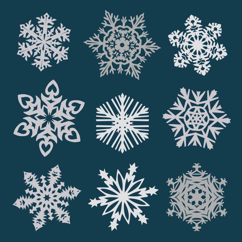 White Snowflake Vector Free Download