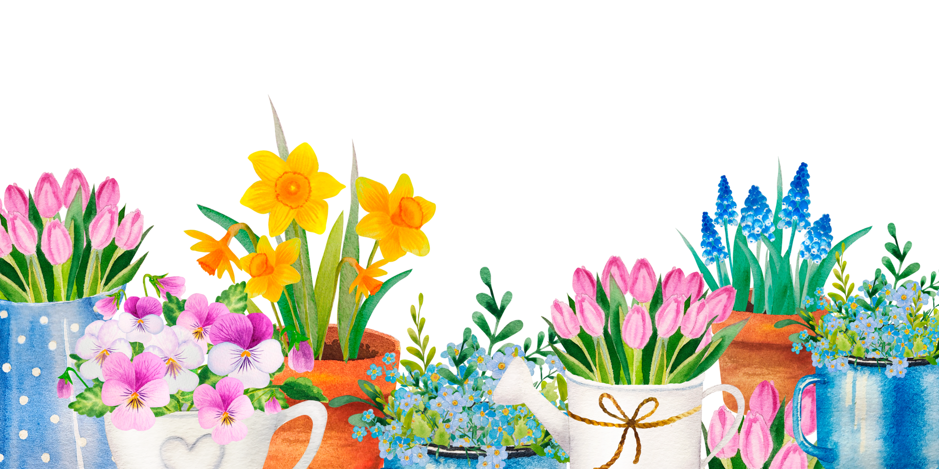 Spring Flowers Banner