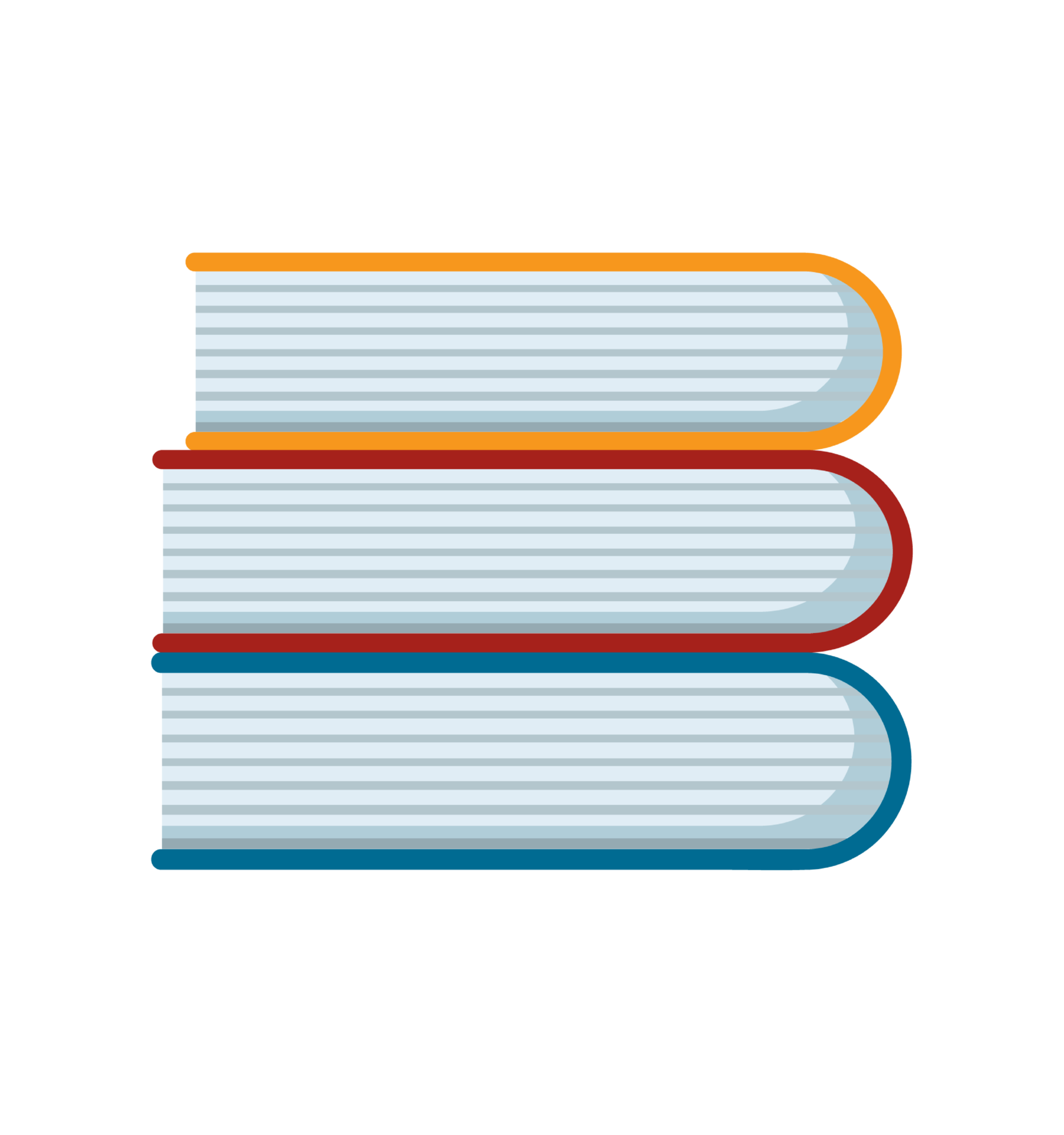 pastel book icon. education concept 12414530 PNG
