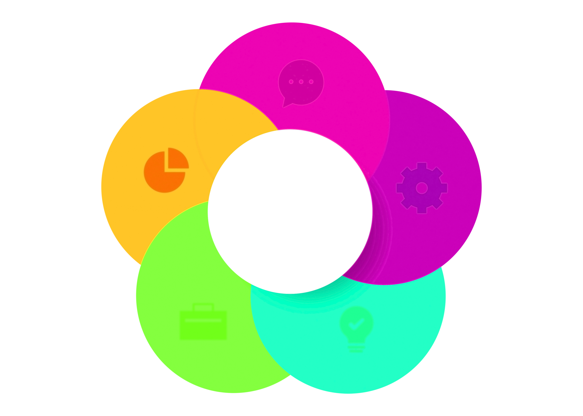 Five Steps Colorful Circle Object For Infographic Template 12414585 Png