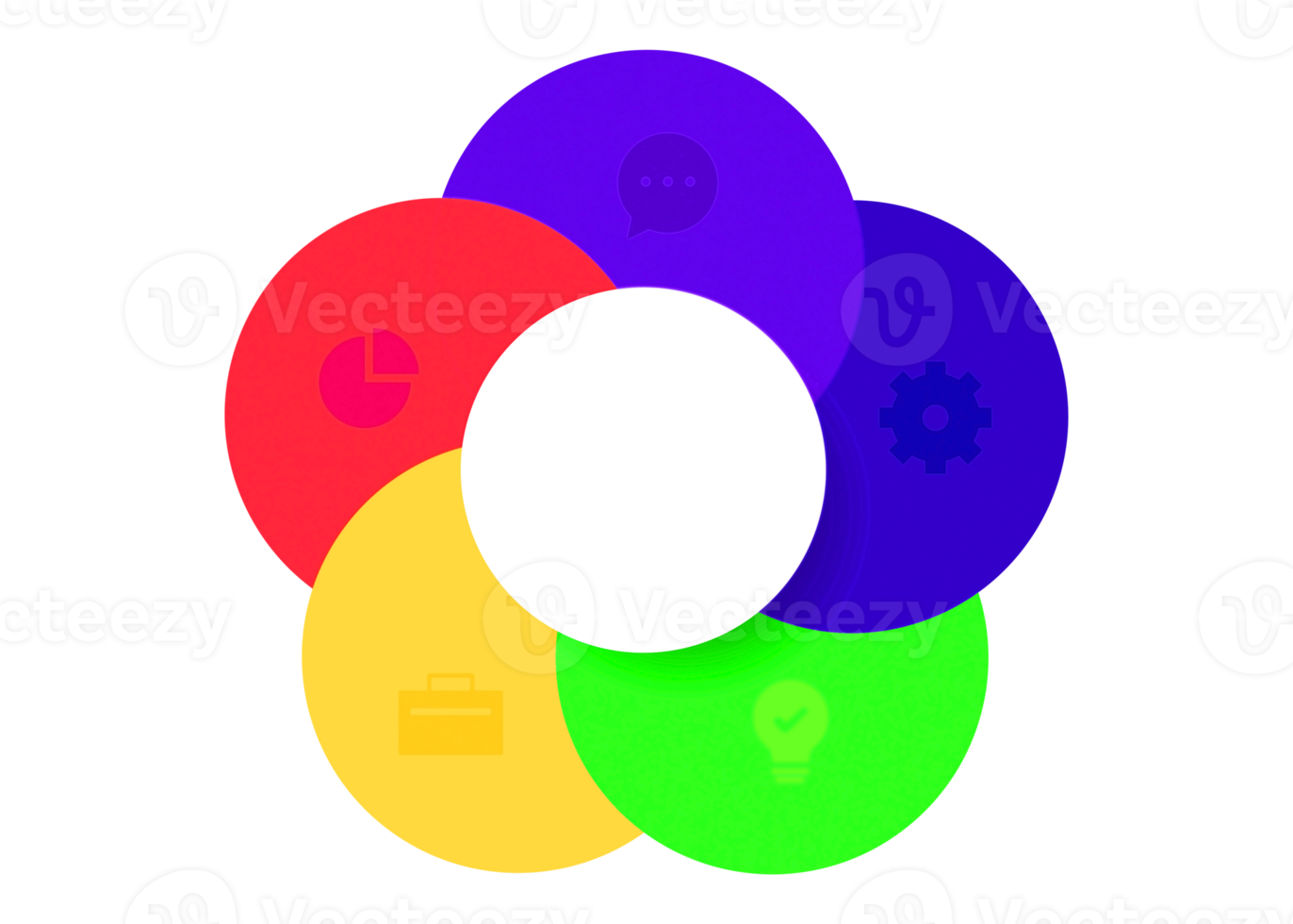 objeto de círculo colorido de cinco pasos para plantilla infográfica ... objeto de círculo colorido de cinco pasos para plantilla infográfica ...