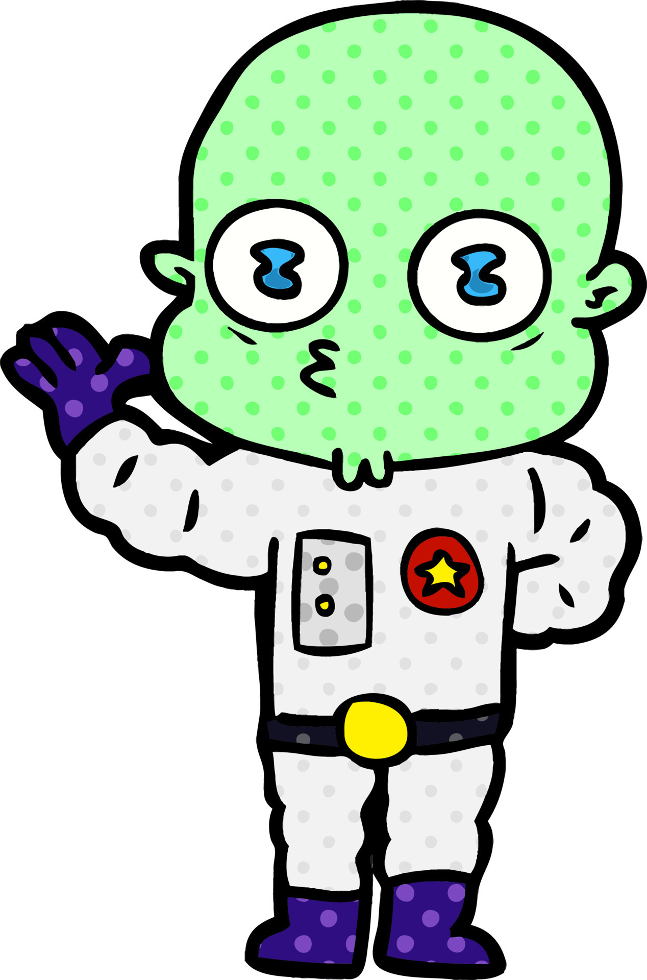 waving weird bald spaceman 12416594 Vector Art at Vecteezy waving weird bald spaceman 12416594 Vector Art at Vecteezy