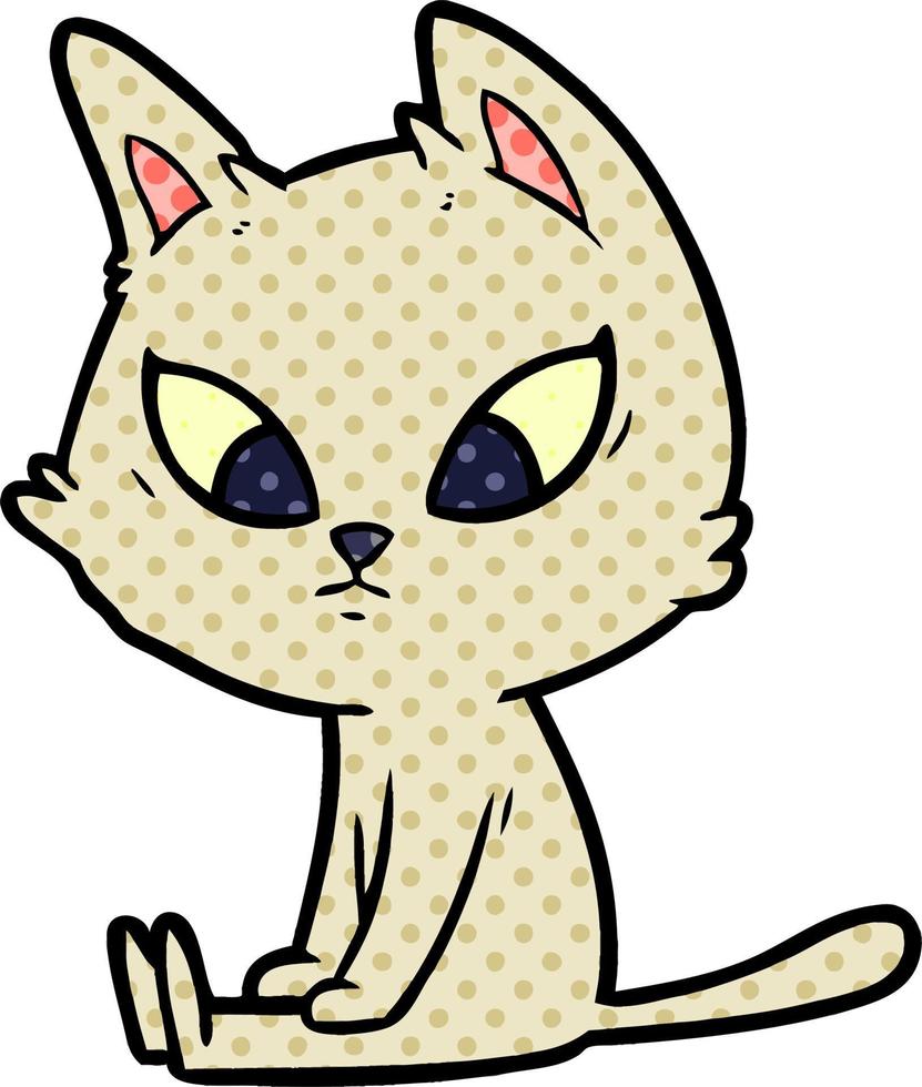 confused cartoon cat 12417722 Vector Art at Vecteezy