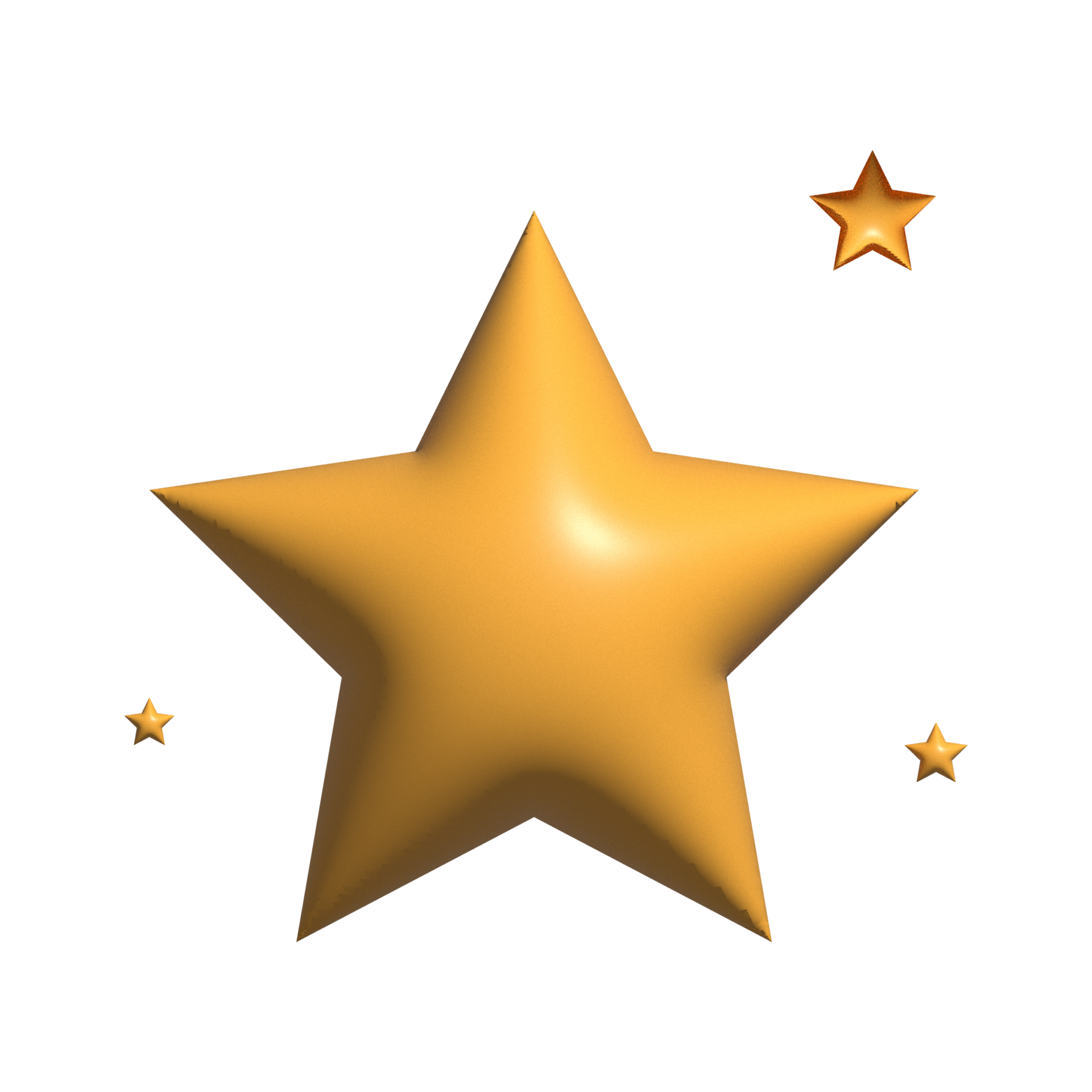 3d Rendering Star Icon on transparent background 12419575 PNG