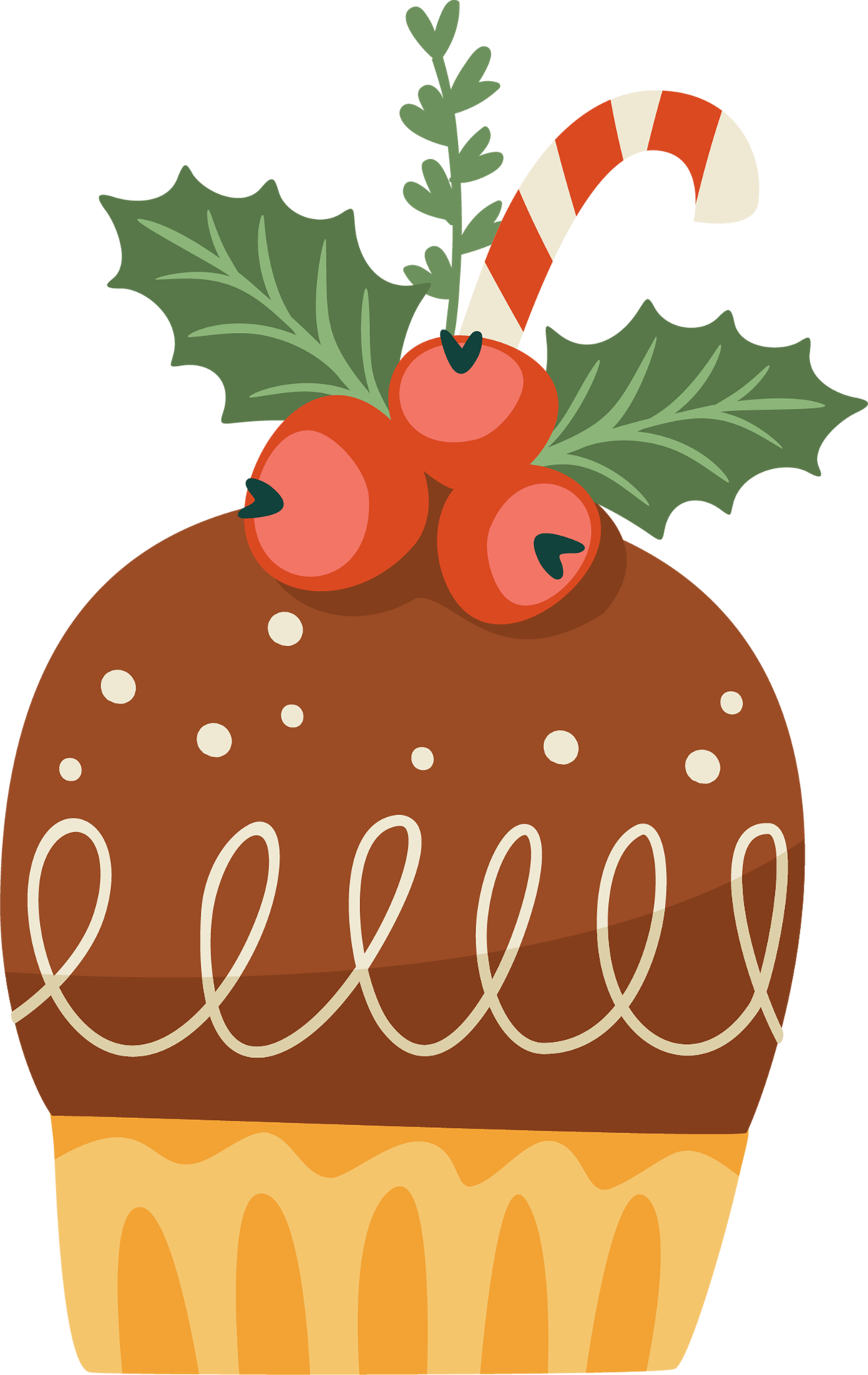 Christmas sweet. Isolated illustration. 12421327 PNG