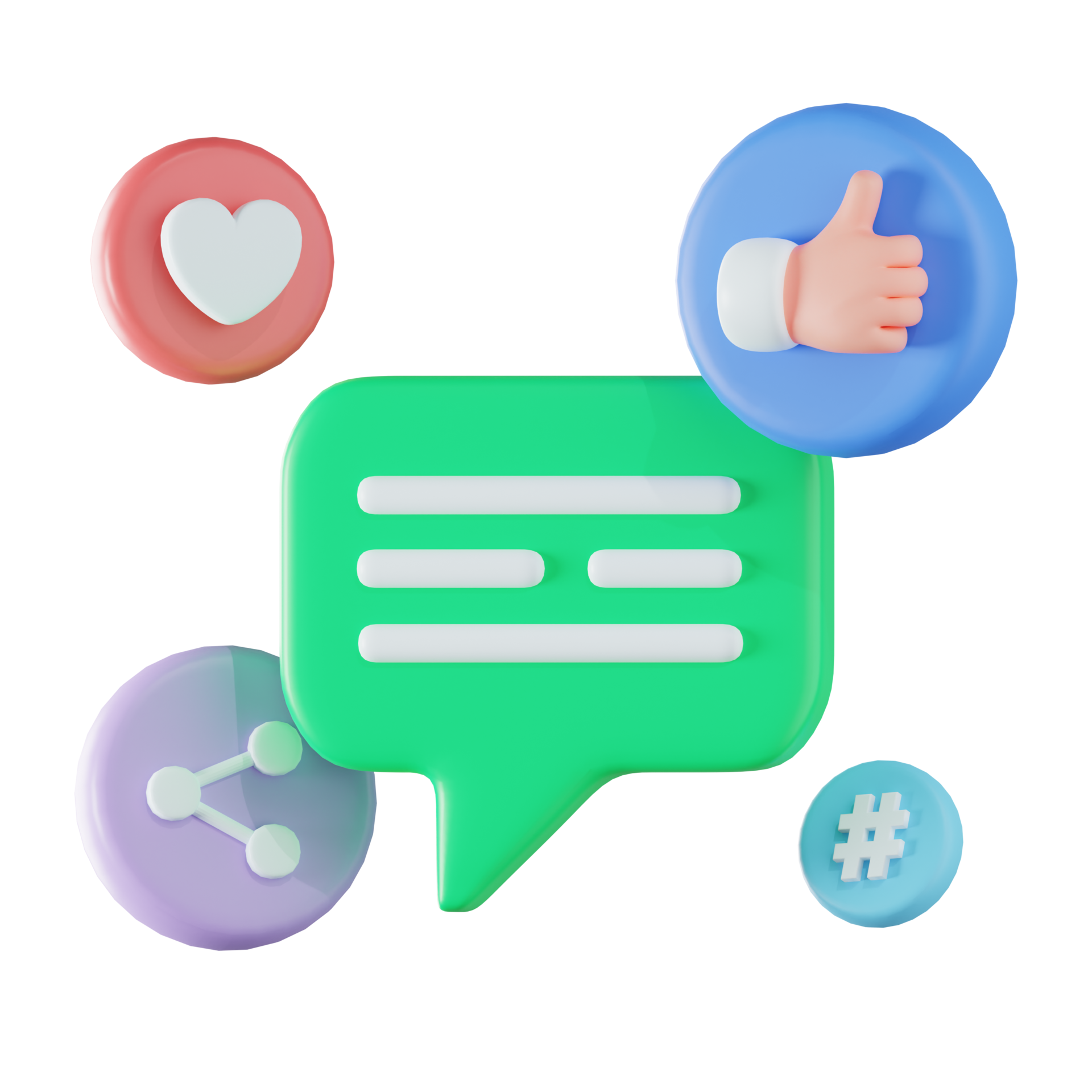Social Media Communication 3D Illustration 12440363 PNG Social Media Communication 3D Illustration 12440363 PNG