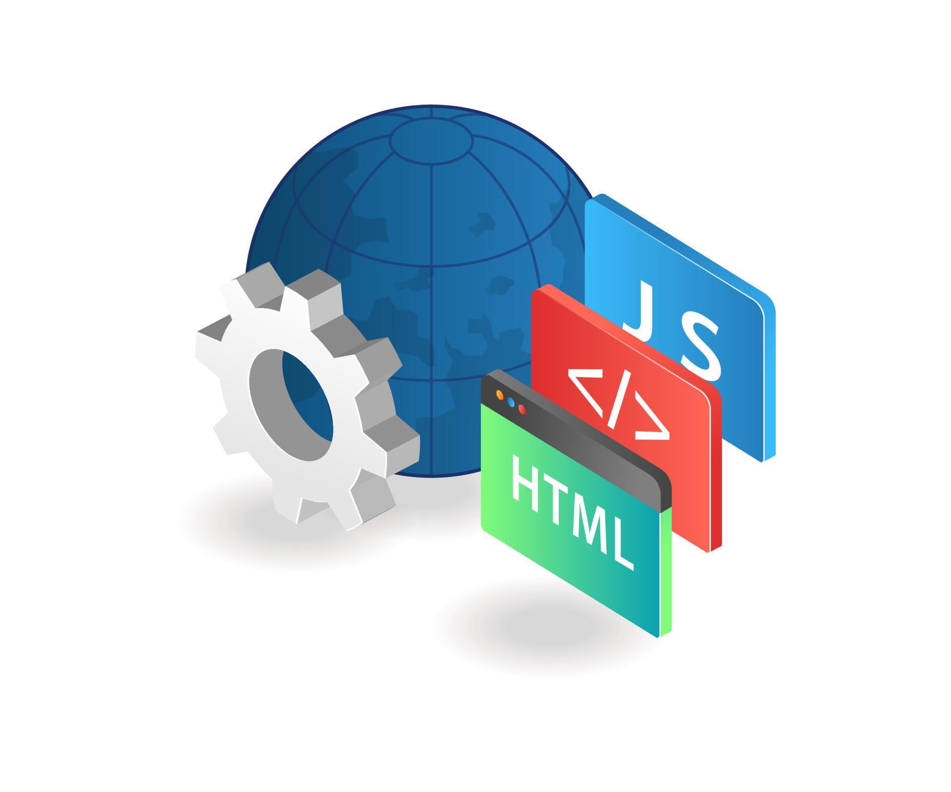 Various programming languages to create web designs 12446252 Vector Art ...