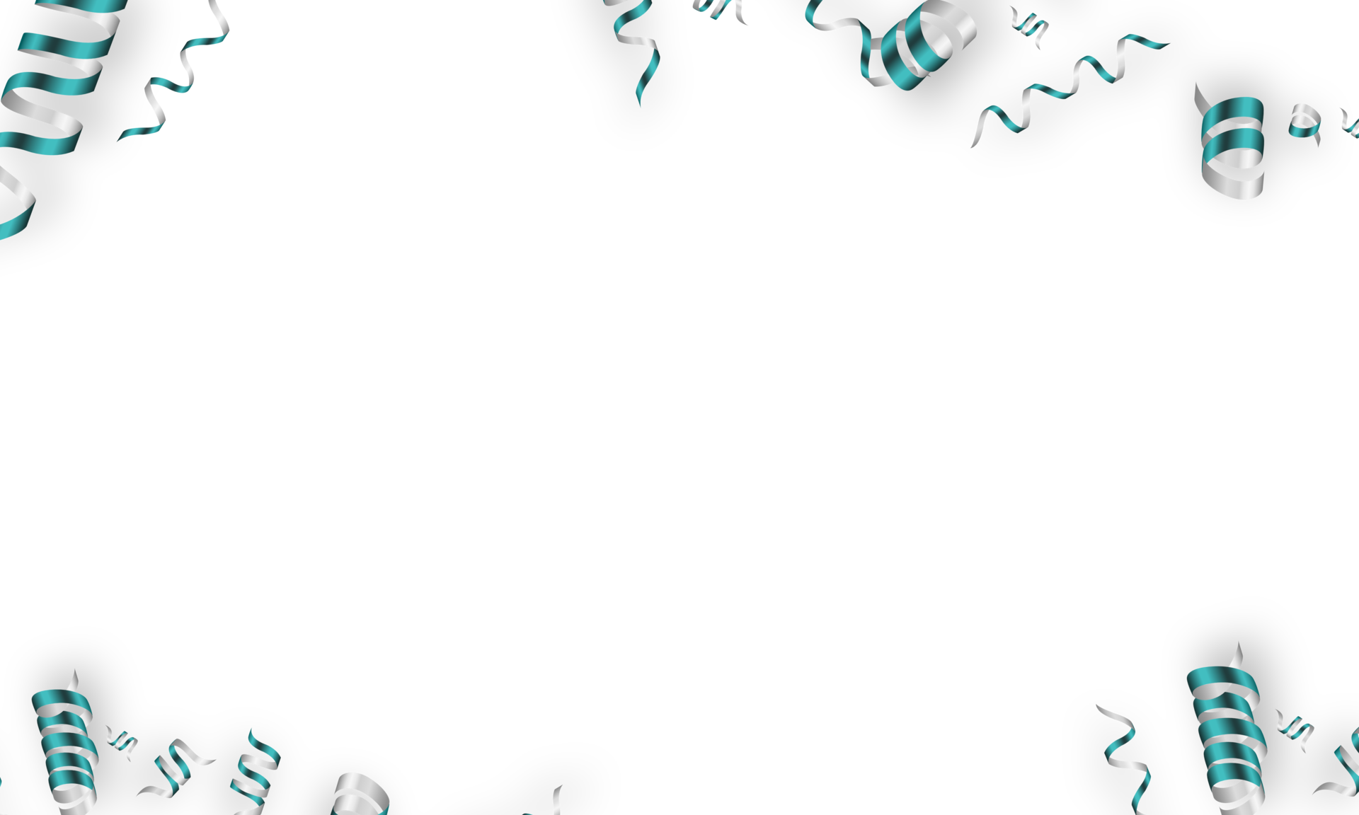 Celebration Confetti serpentine silver transparent rectangle frame background image 12446818 PNG