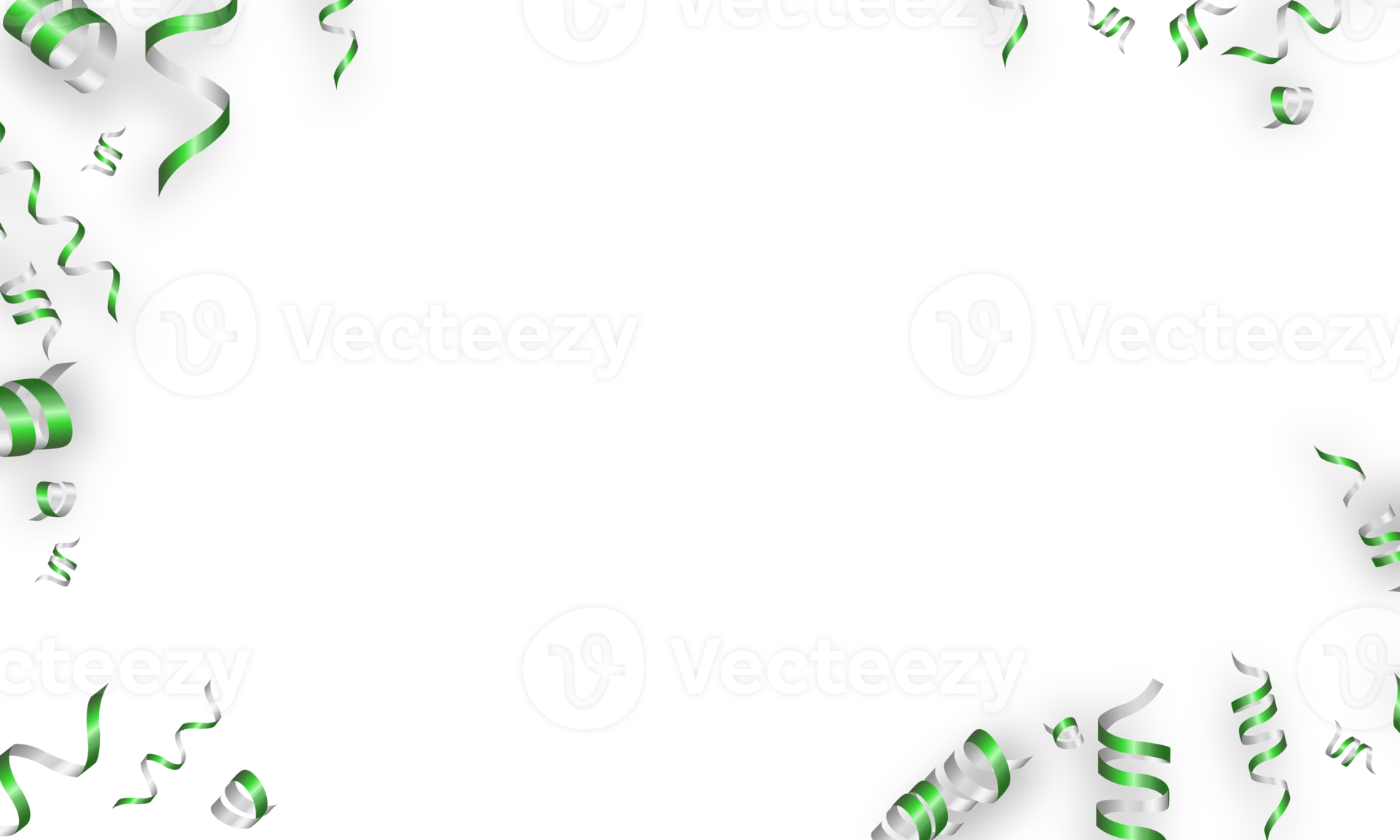 Celebration Confetti serpentine green transparent rectangle frame background image 12446824 PNG