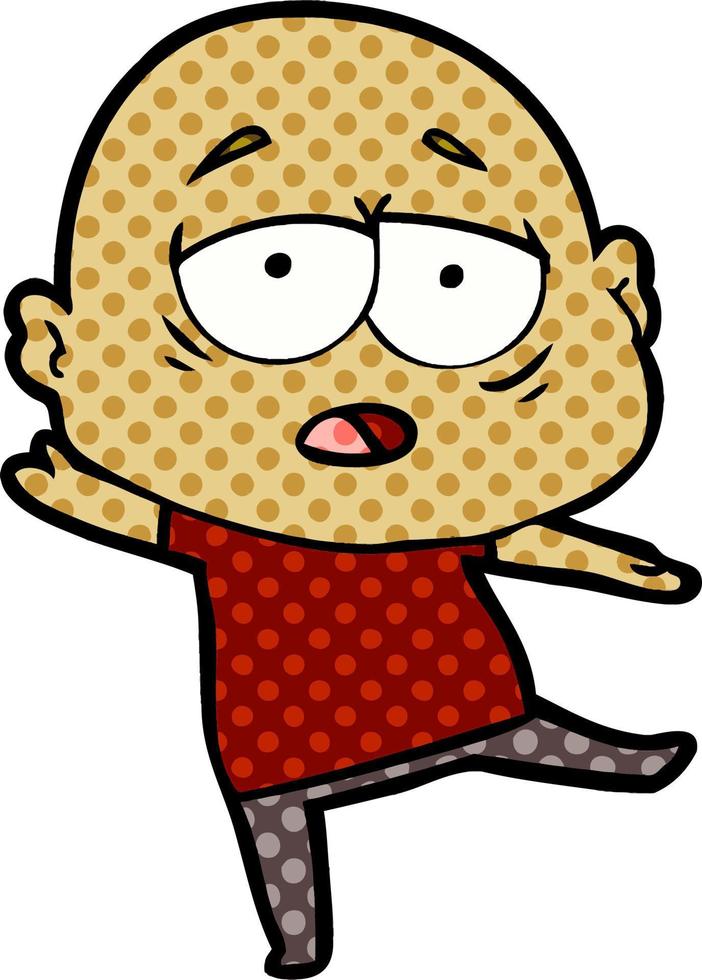 cartoon tired bald man 12450639 Vector Art at Vecteezy cartoon tired bald man 12450639 Vector Art at Vecteezy