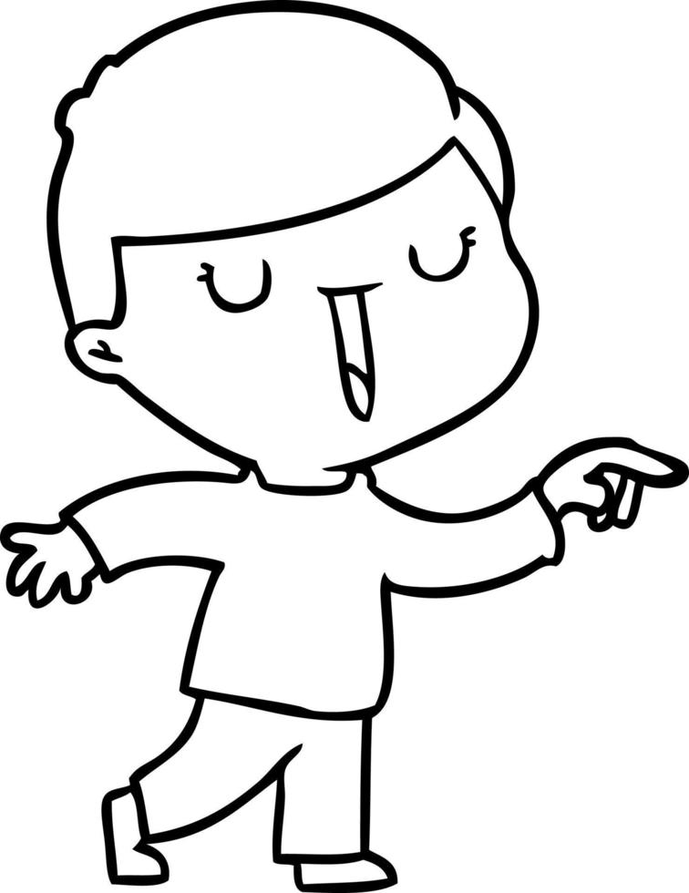 Niño Feliz De Dibujos Animados 12453469 Vector En Vecteezy