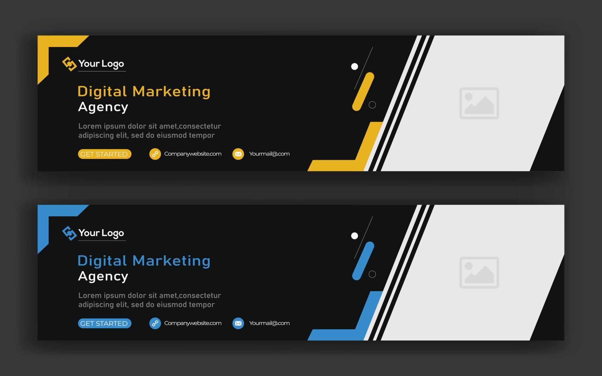Abstract banner design web template set, Horizontal header web banner ... Abstract banner design web template set, Horizontal header web banner ...