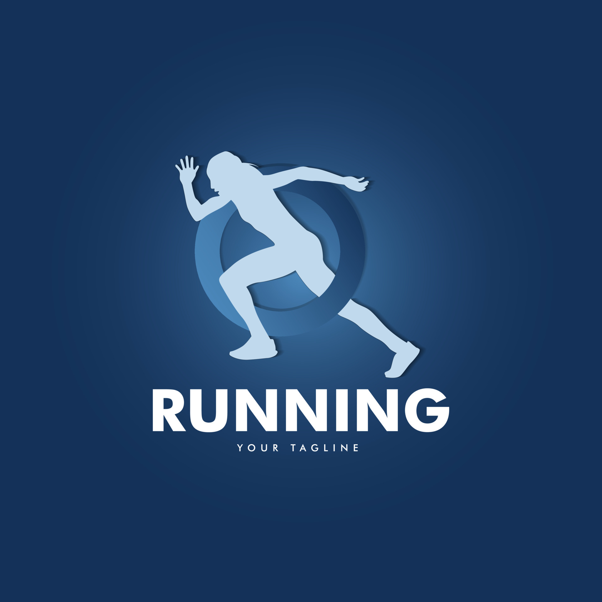 running logo sports - silueta girl sports 12463440 Vector en Vecteezy