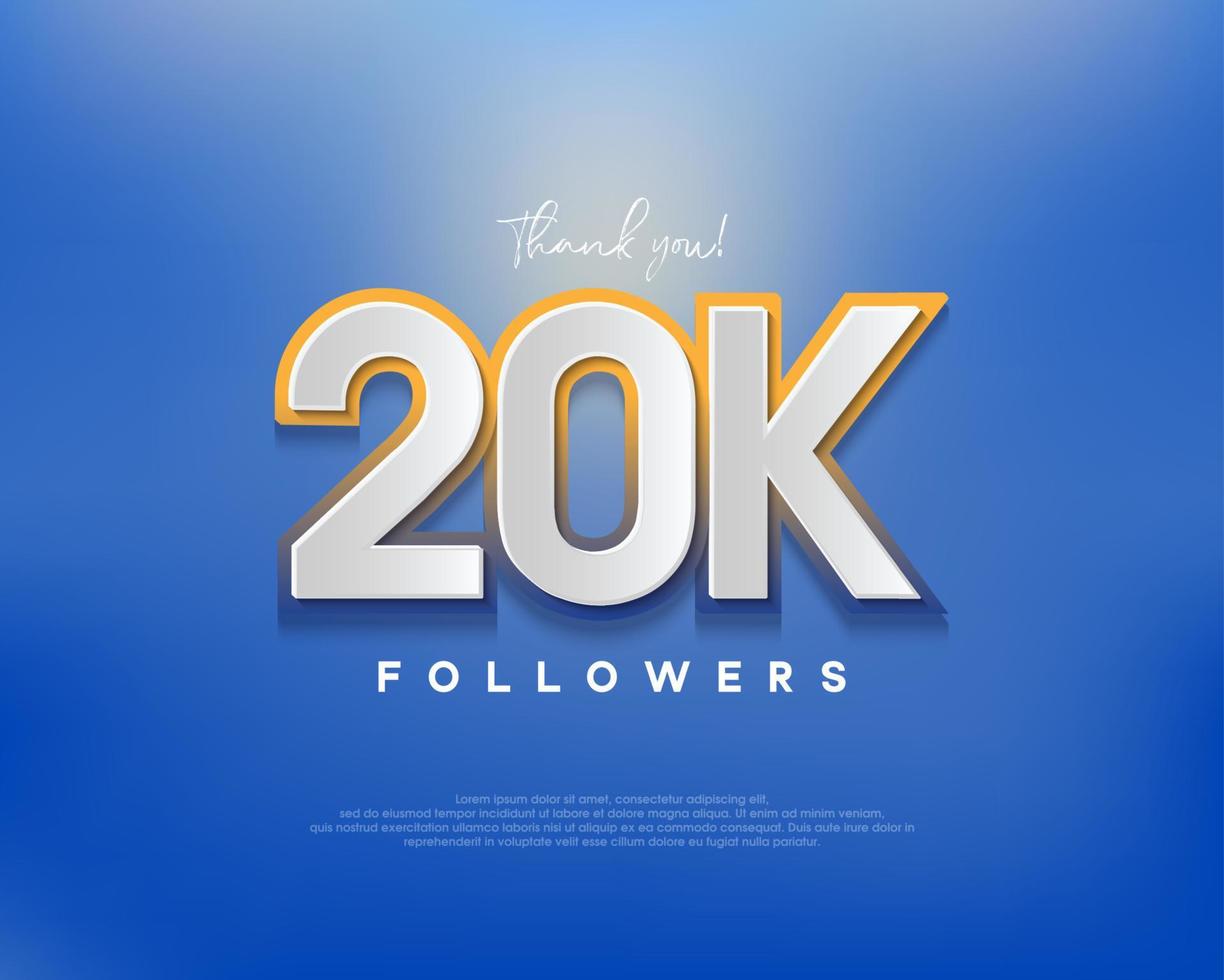 Colorful designs for 20K followers greetings, banners, posters, social ... Colorful designs for 20K followers greetings, banners, posters, social ...