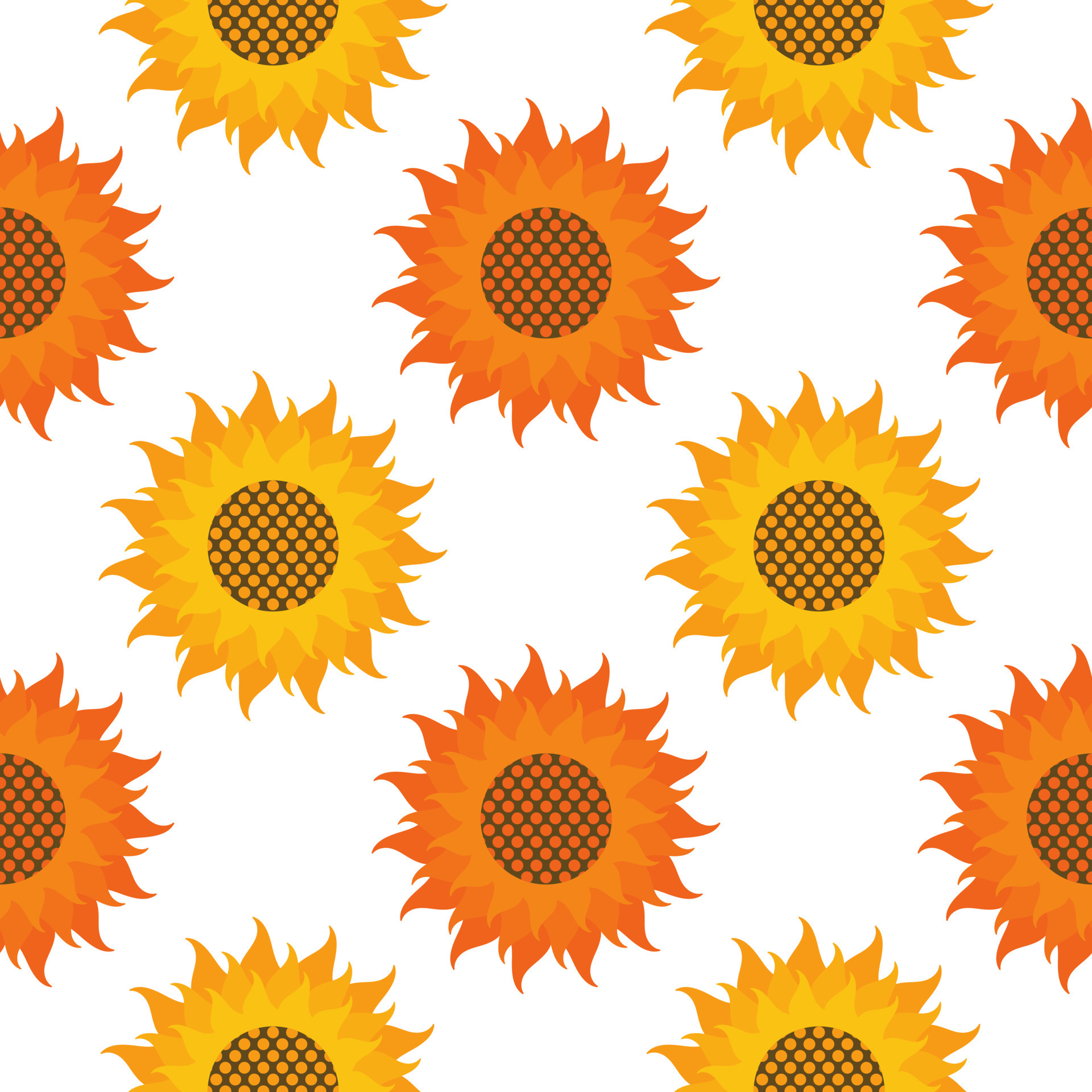 sunflower seamless pattern 12466727 Vector Art at Vecteezy