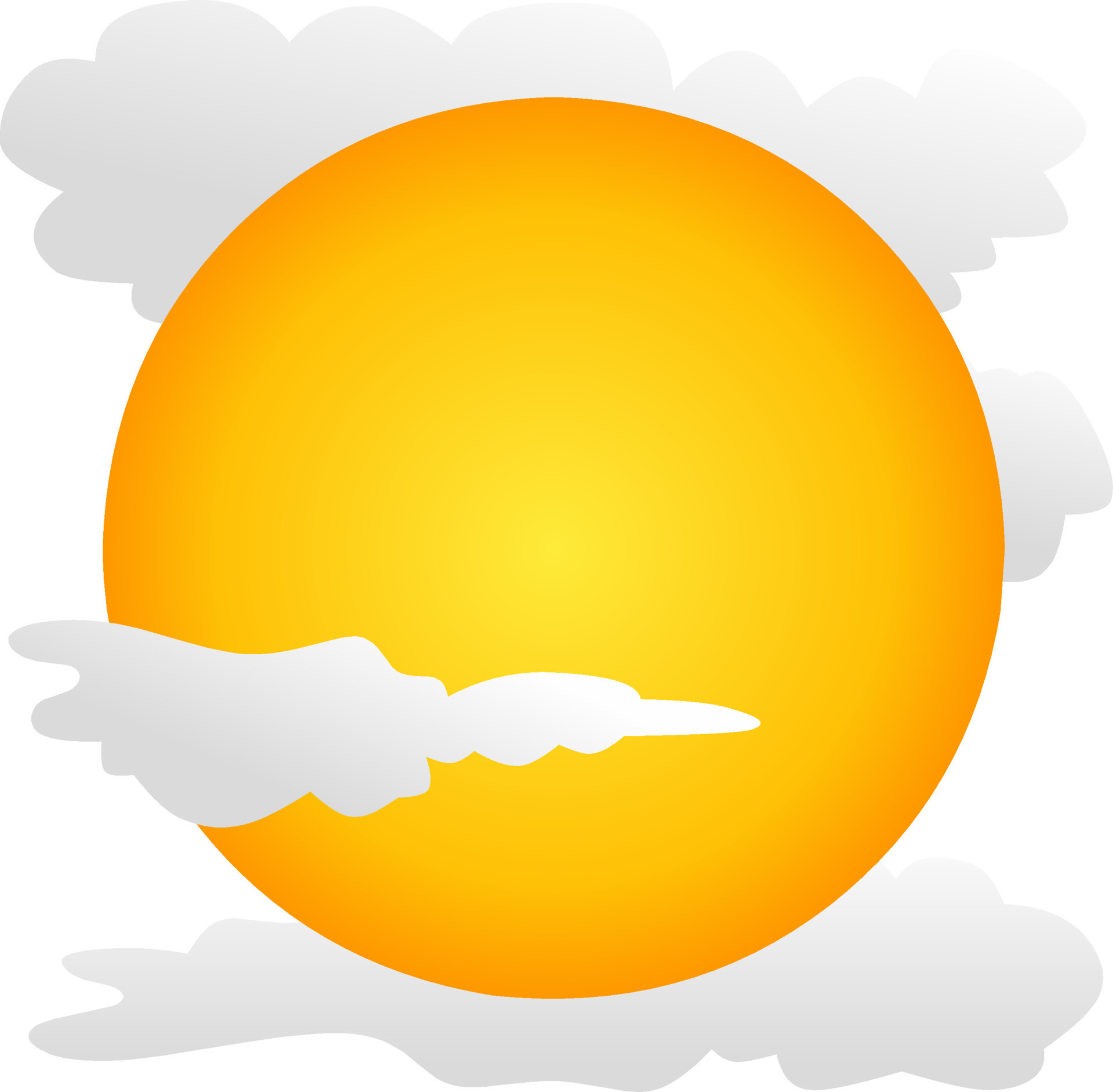Sun And Clouds Clip Art
