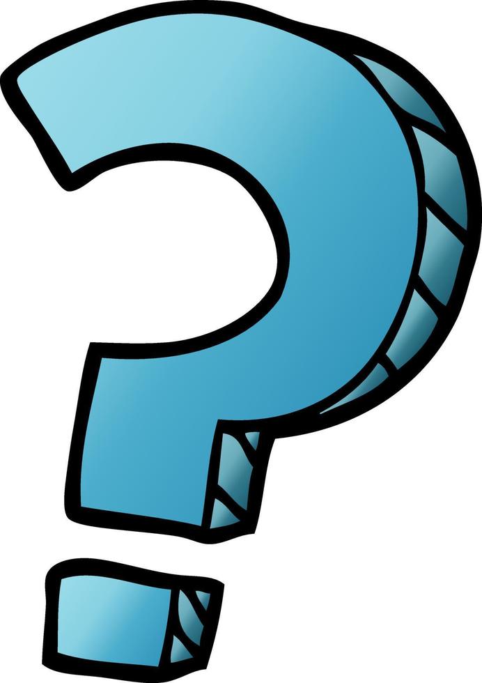 vector gradient illustration cartoon question mark 12466991 Vector Art ... vector gradient illustration cartoon question mark 12466991 Vector Art ...