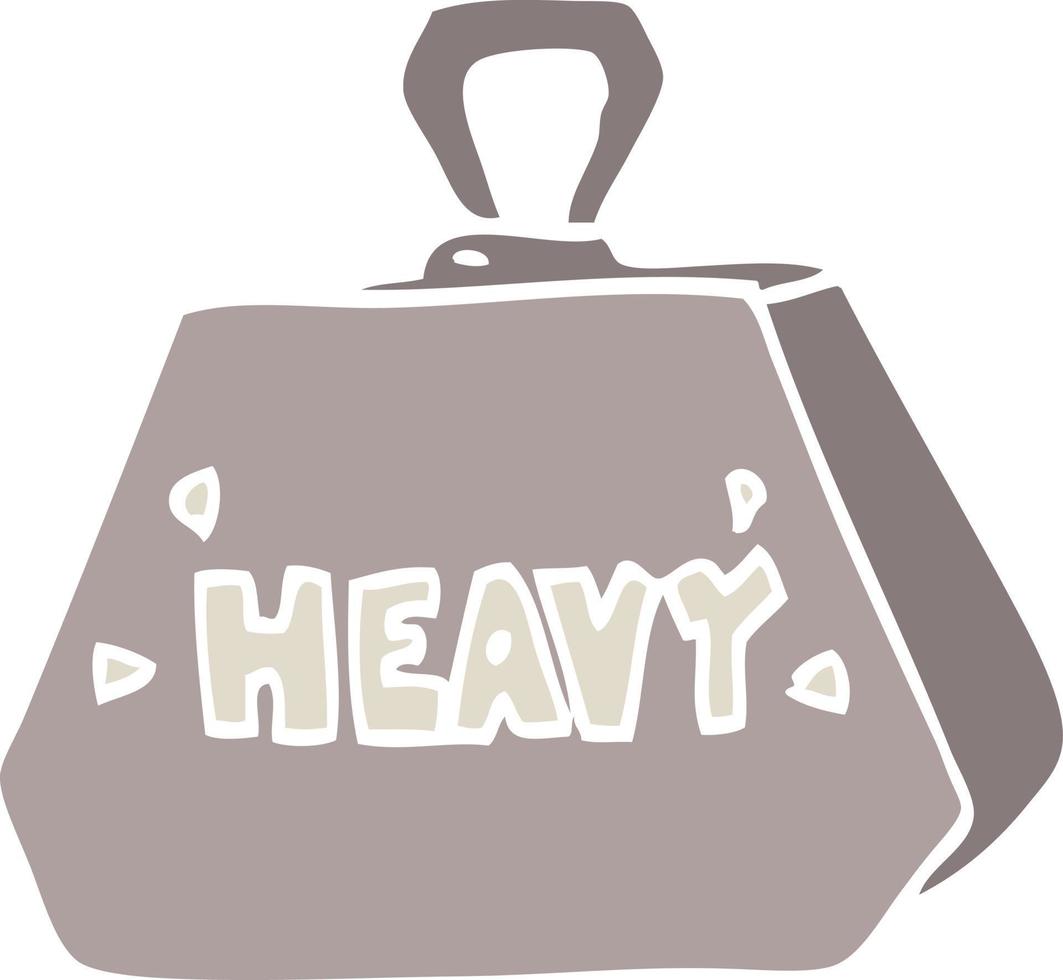 flat color illustration cartoon heavy weight 12470230 Vector Art at ...