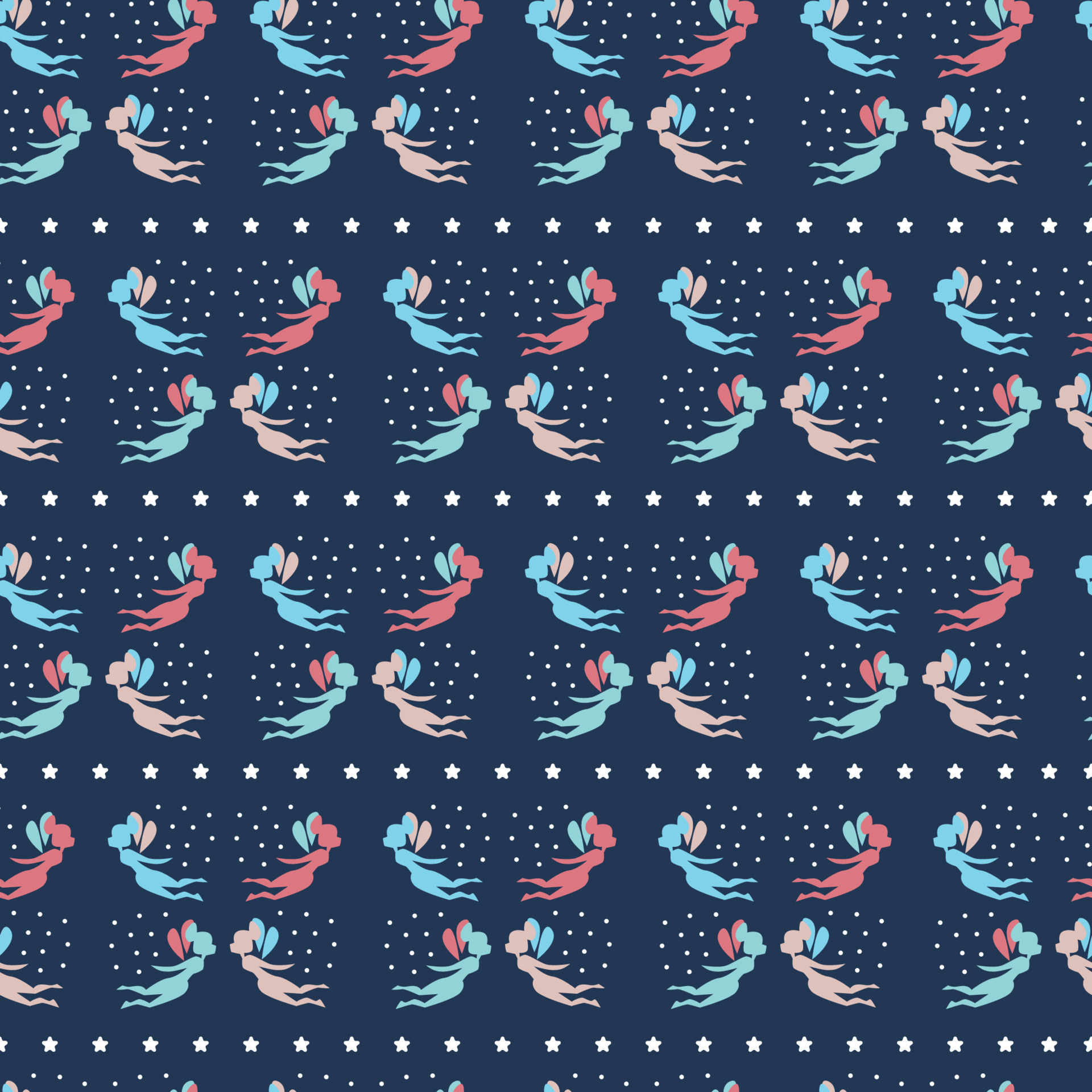 Cute Pixie Pattern 12473326 Vector Art at Vecteezy