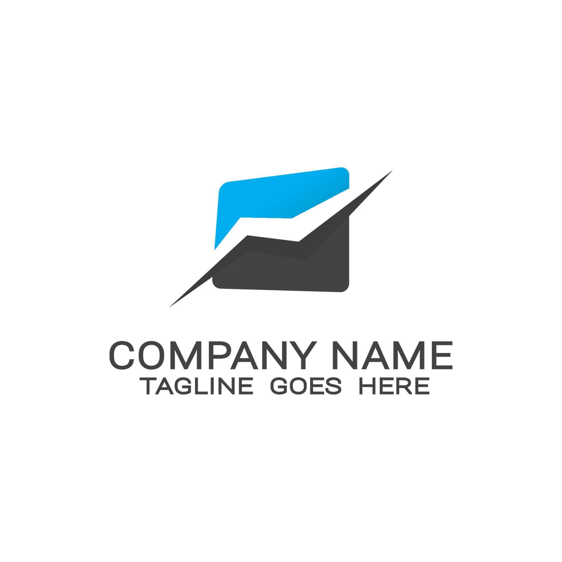 company business line template logo vector. 12476621 Vector Art at Vecteezy